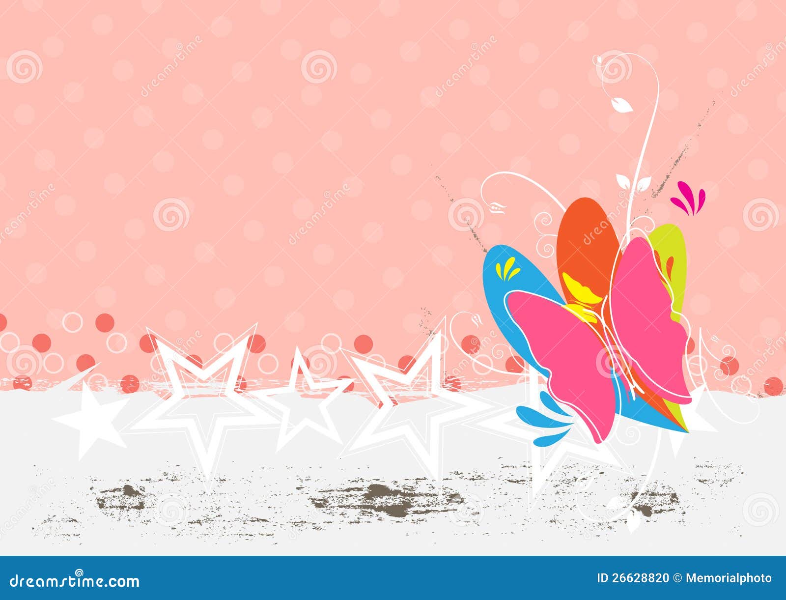 Butterfly Background Design Stock Vector - Illustration of color, cover ...