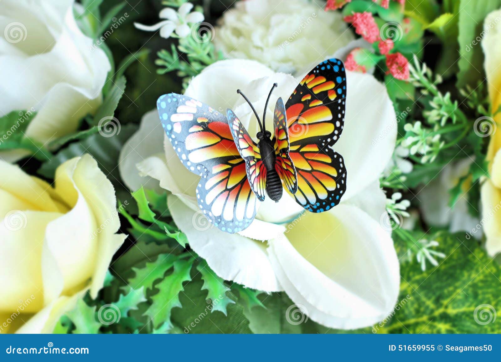Butterfly Beautiful Artificial for Decorative Stock Image - Image of ...