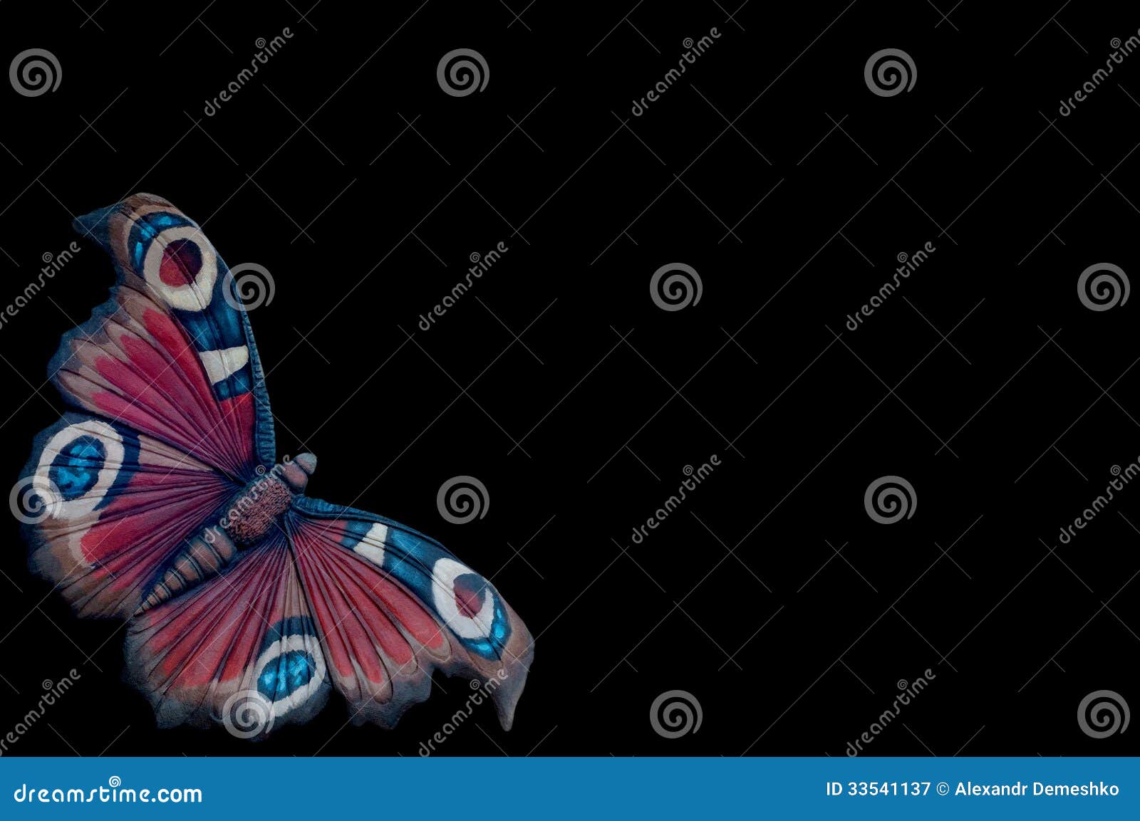 Butterfly Black Background. Royalty Free Stock Photography - Image ...