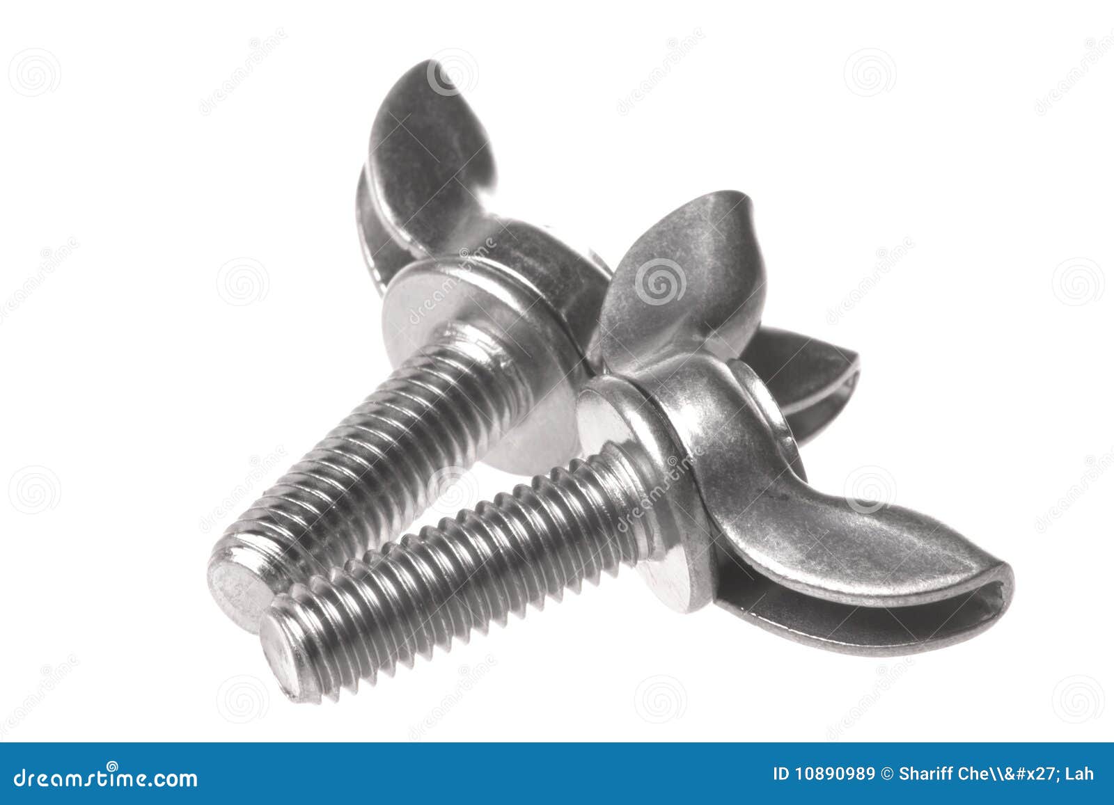Butterfly Bolts Macro Isolated Stock Image - Image of tool, repair ...