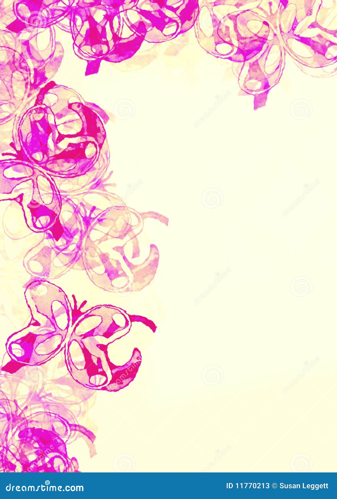 Butterfly Border Invitation