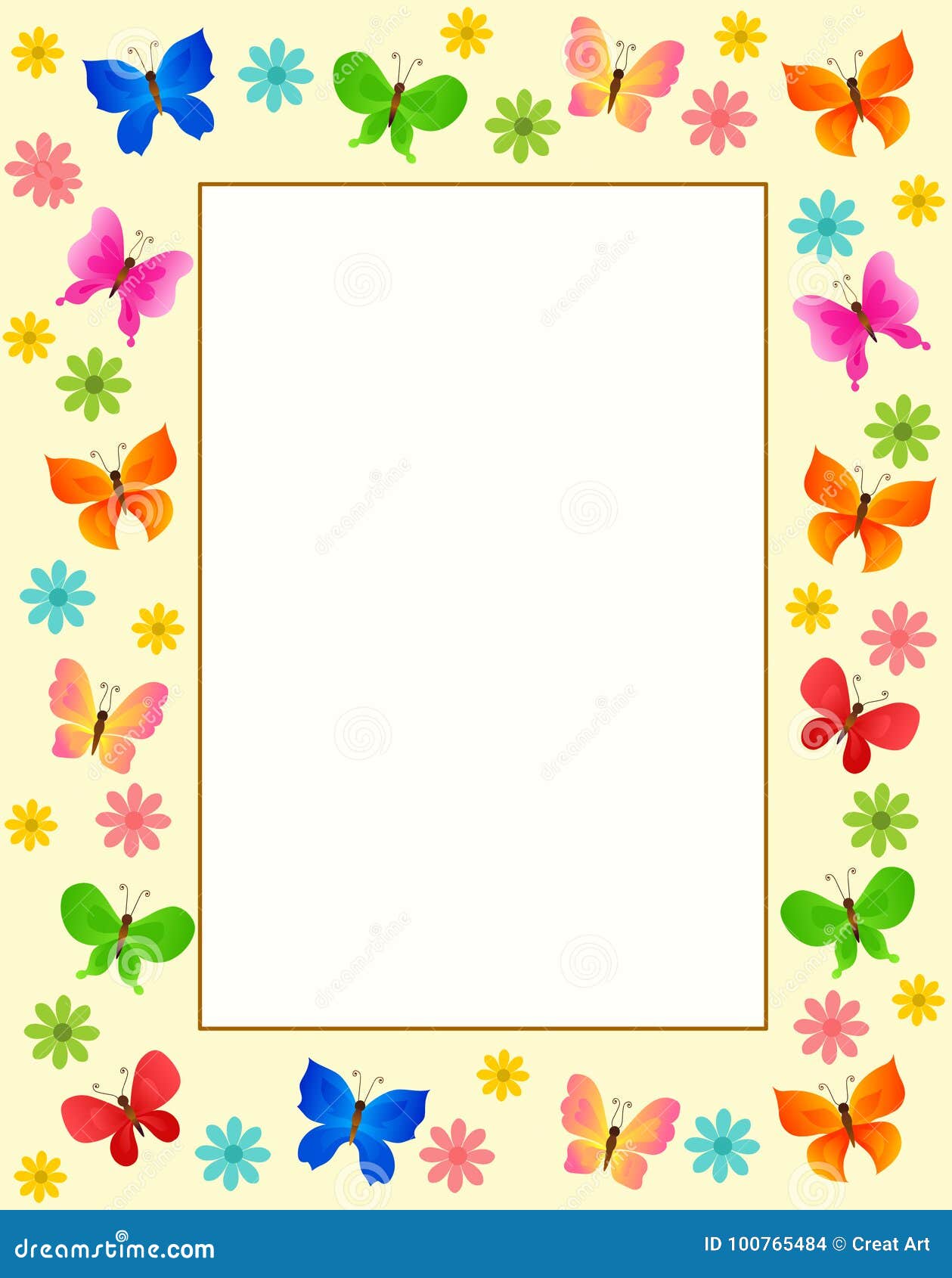 Butterfly Page Border