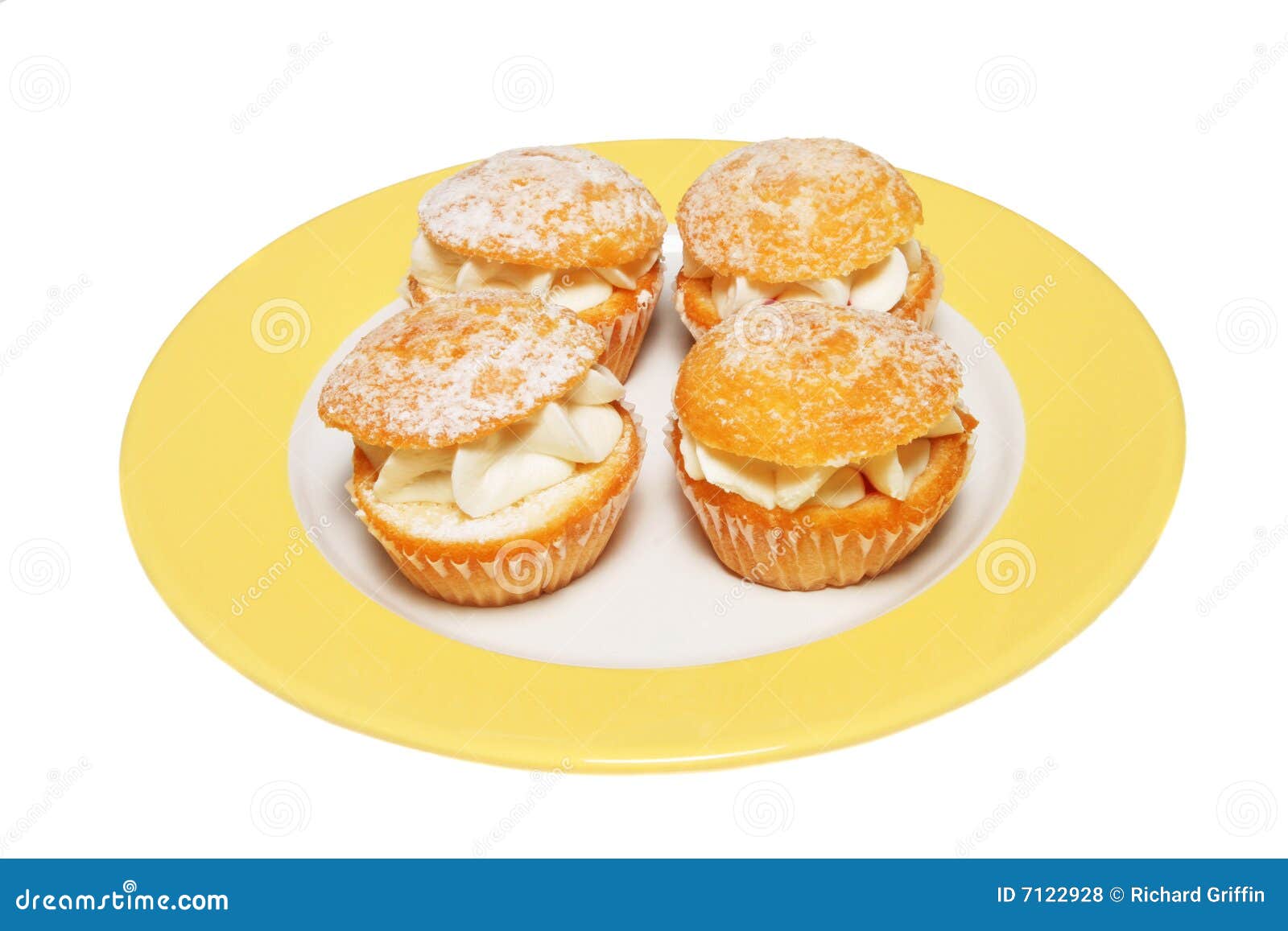 Butterfly buns on plate stock photo. Image of isolated - 7122928