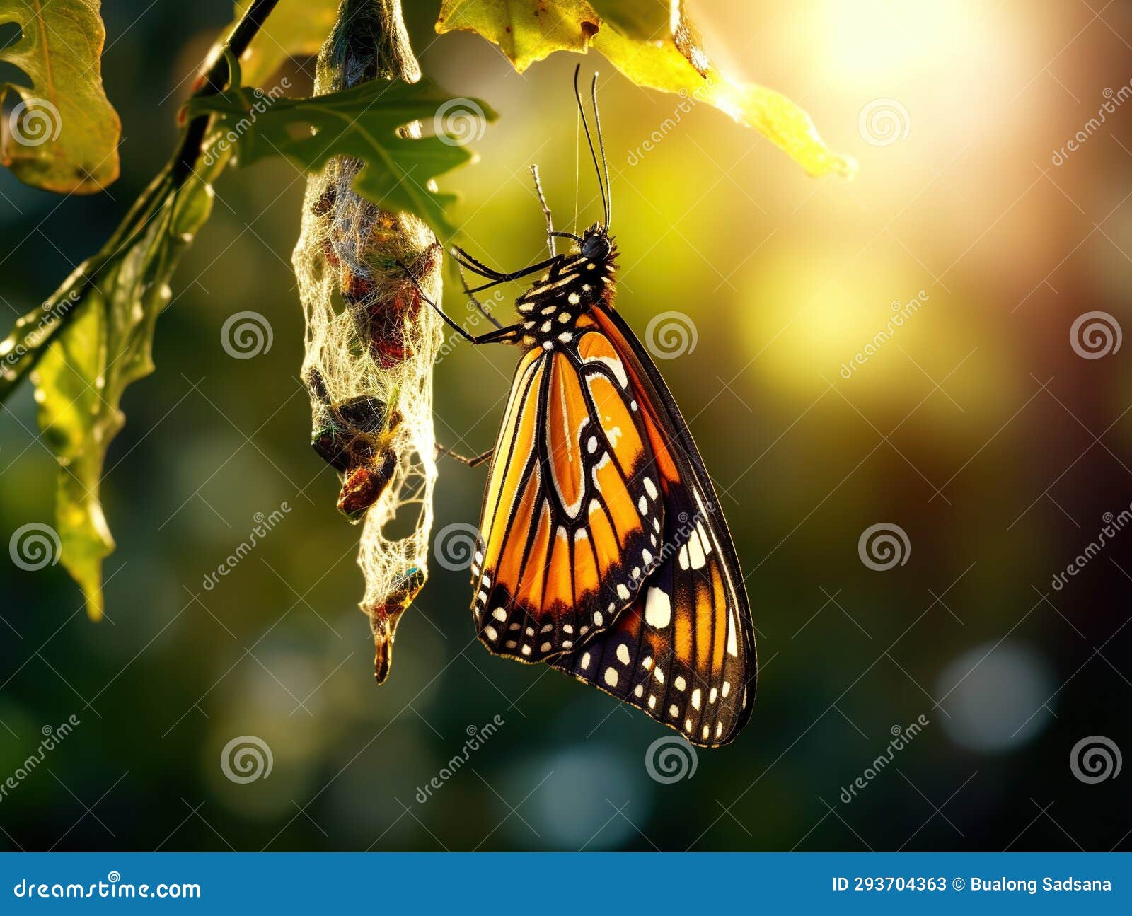 Butterfly chrysalis stock illustration. Illustration of tropical ...