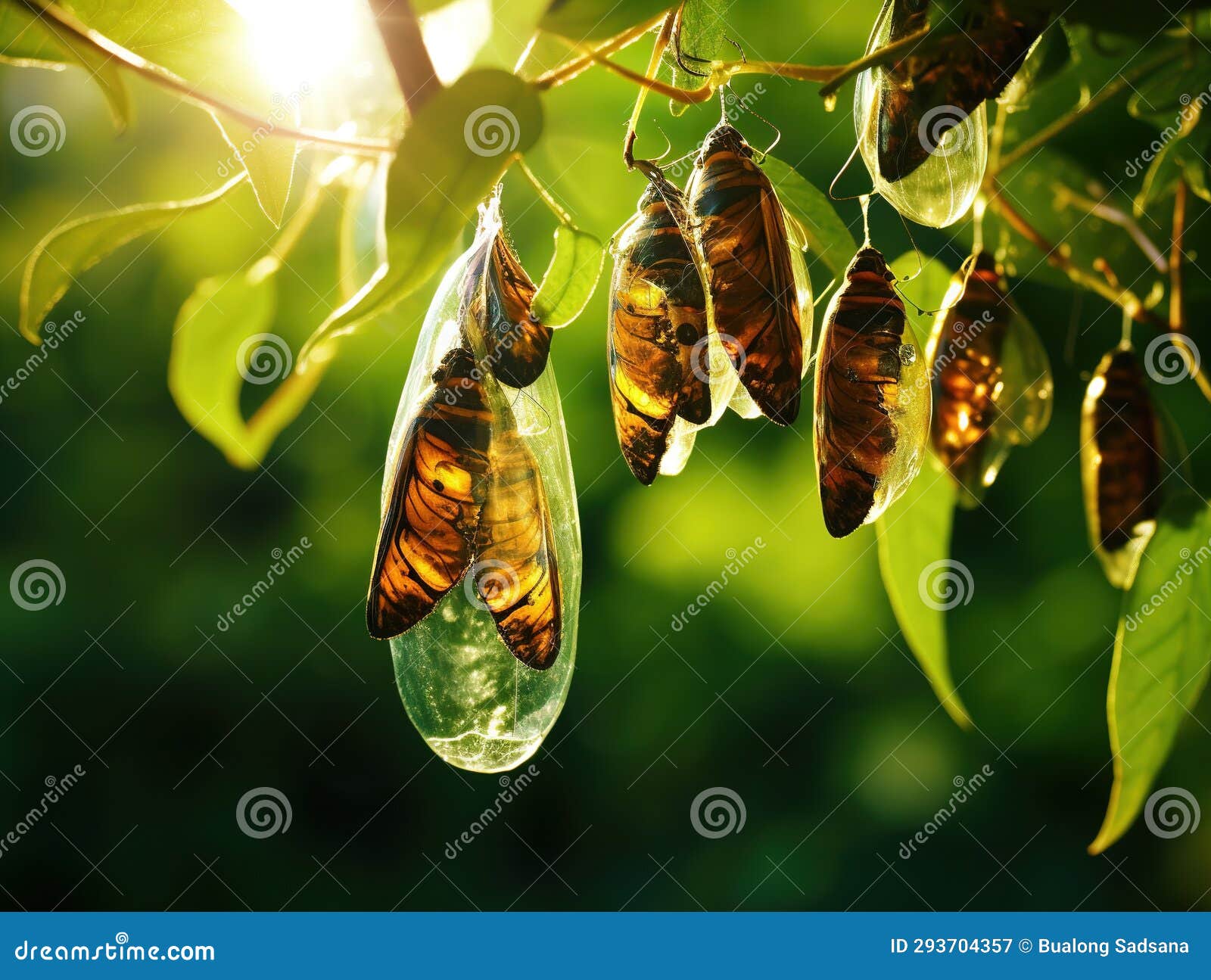 Butterfly Chrysalis Stock Illustration | CartoonDealer.com #293704363