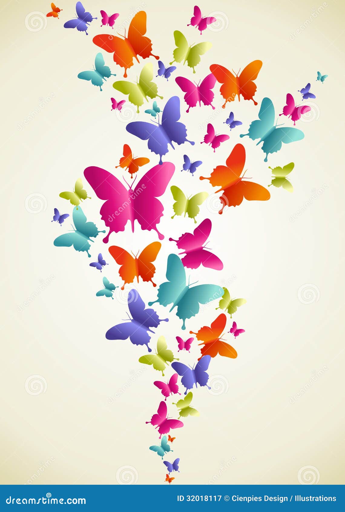 Butterfly colorful splash stock vector. Illustration of cool - 32018117