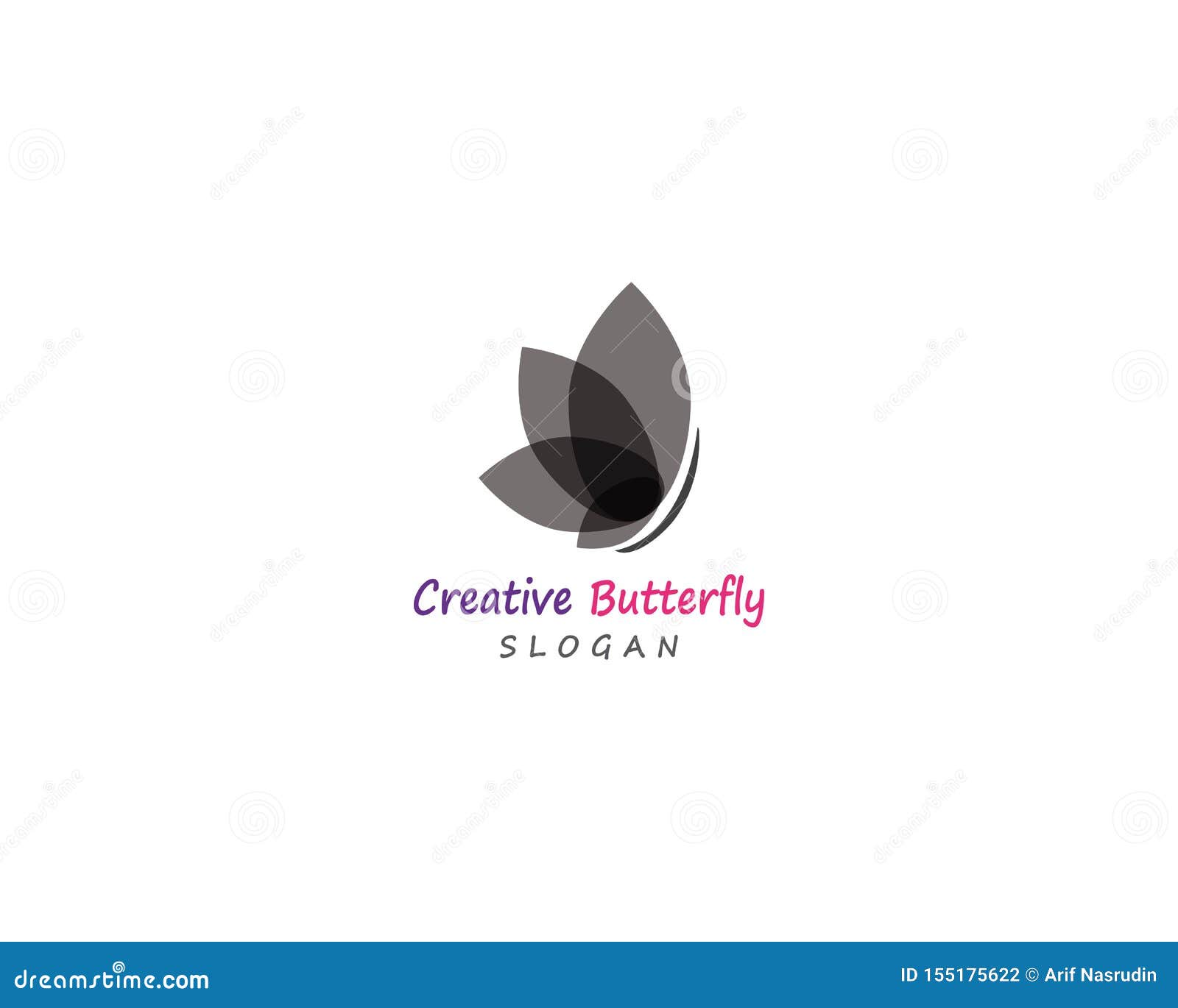 Butterfly Conceptual Simple, Colorful Icon. Logo Stock Illustration ...