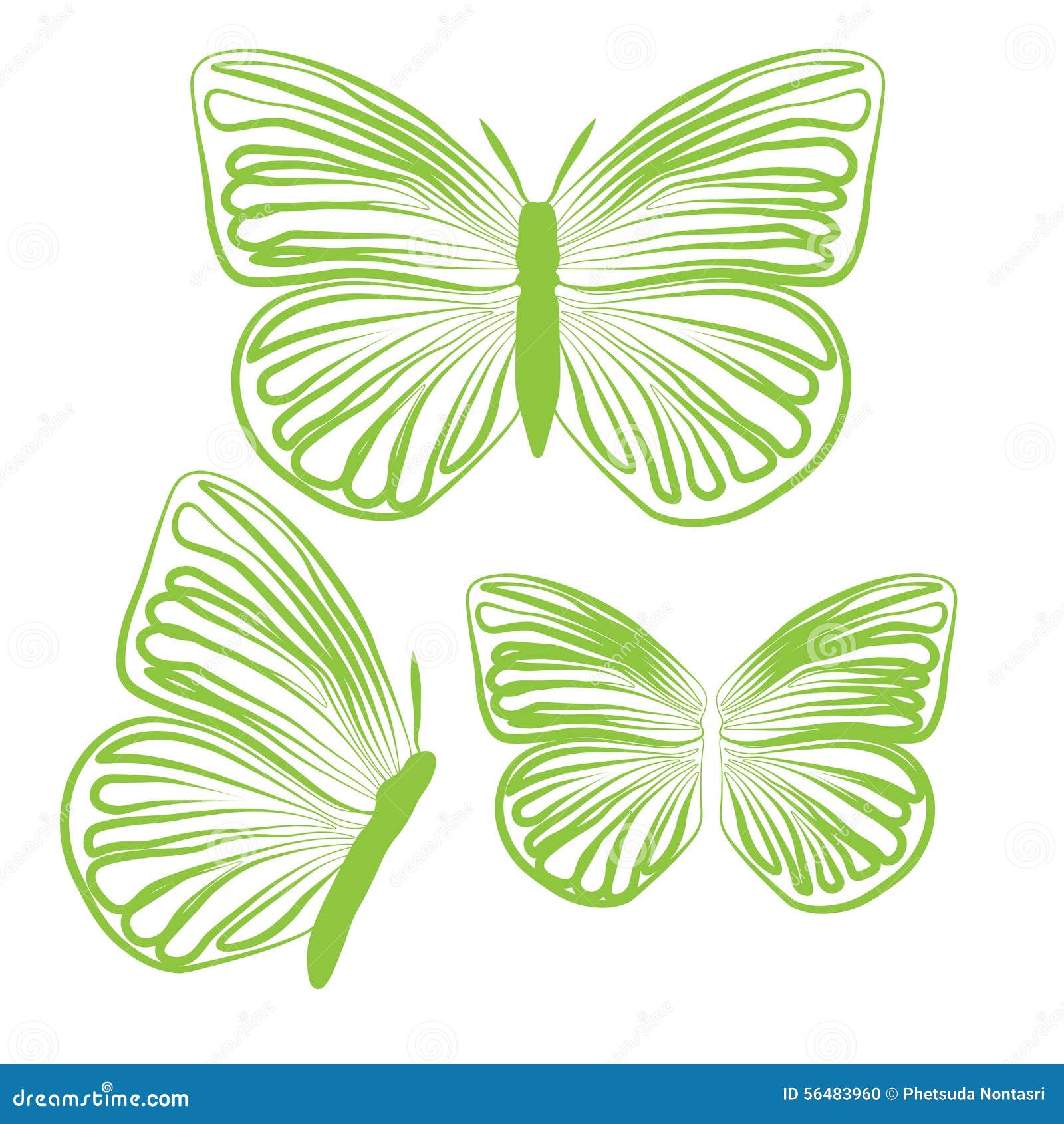 Butterfly Cover Tile Fabric Pattern Background Vector Illustration ...