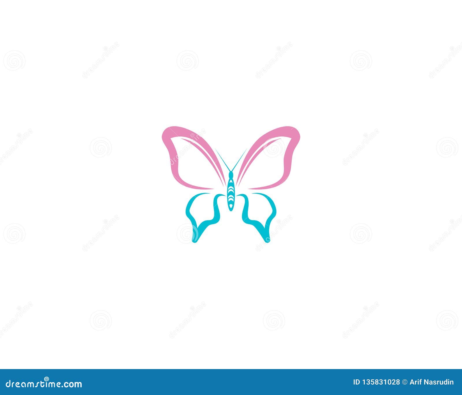 Butterfly Creative Conceptual Colorful Design Vector Illustration Stock ...