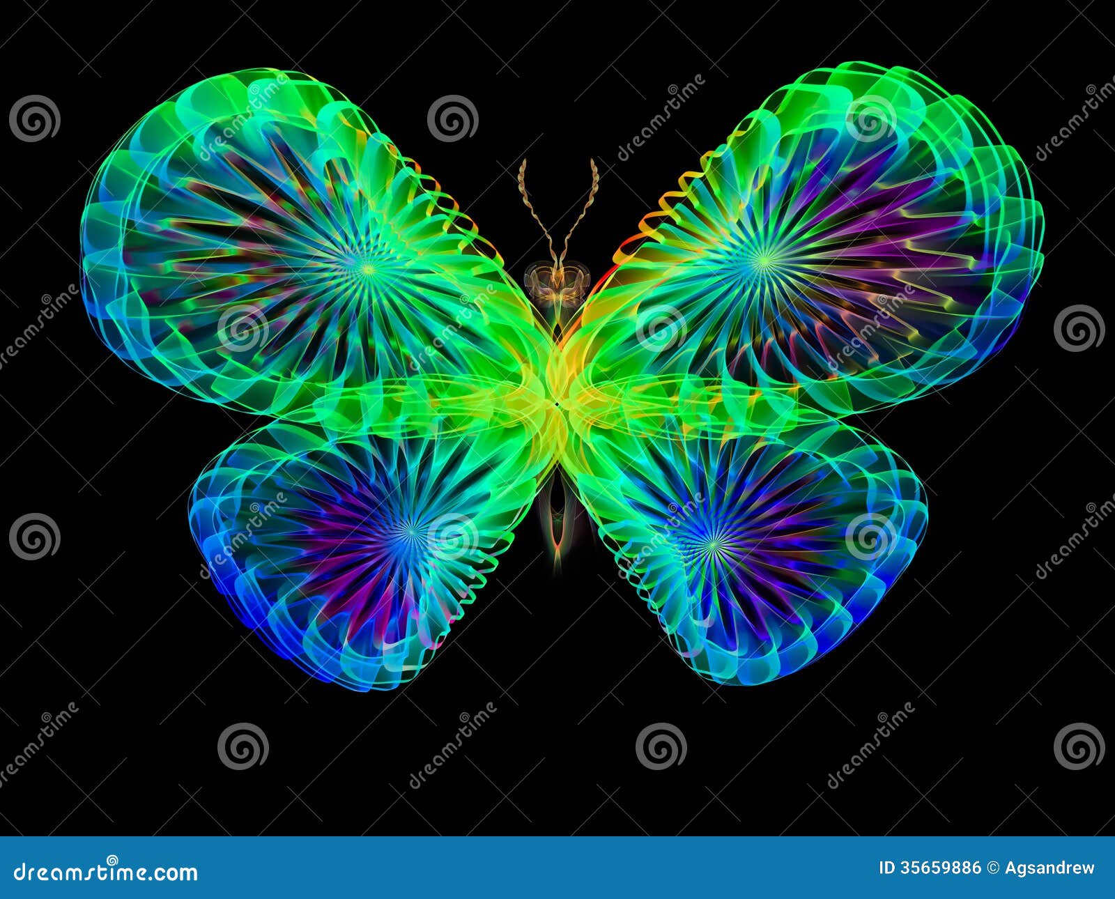 Butterfly Design stock illustration. Illustration of glow - 35659886
