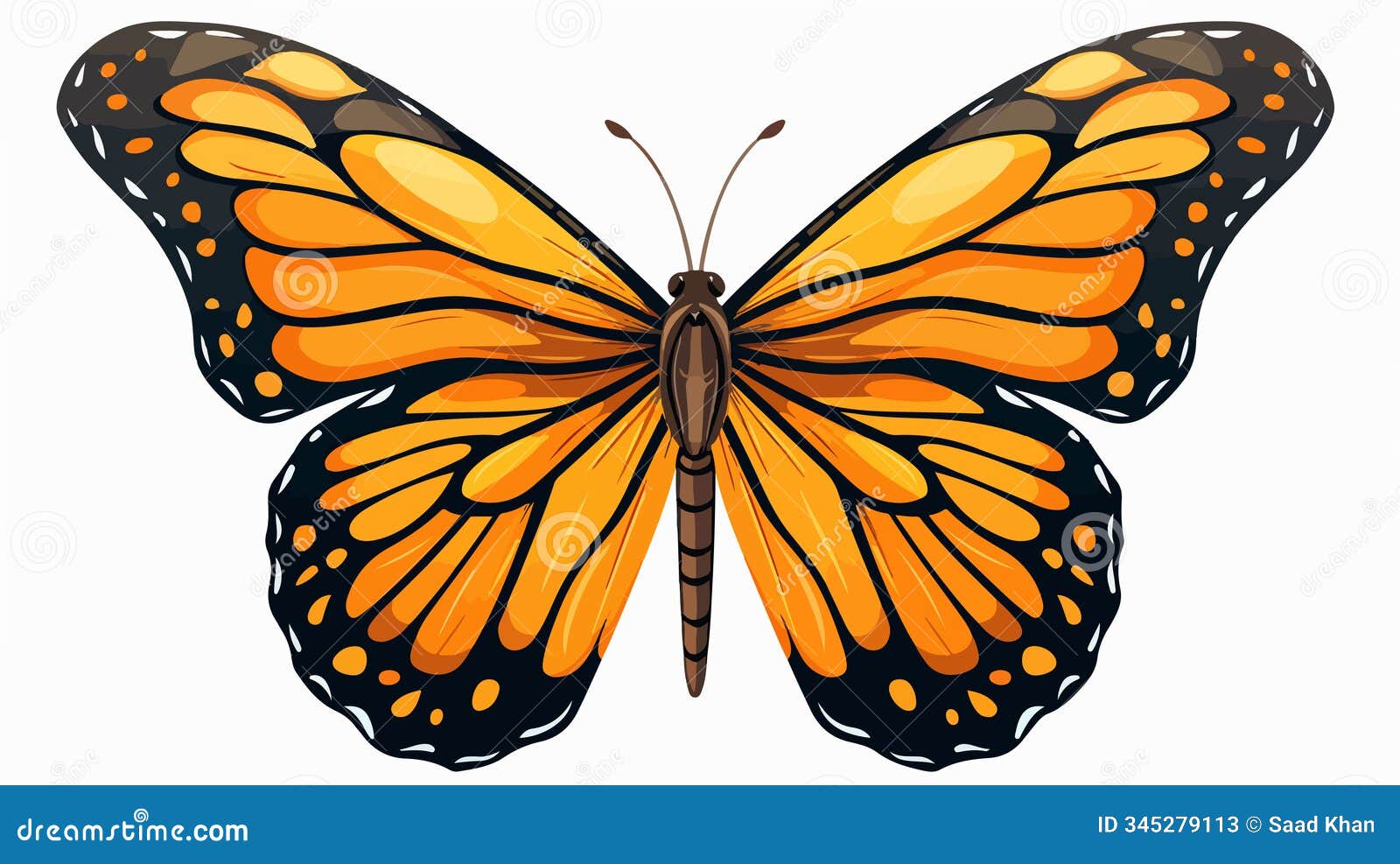 Butterfly Drawing stock vector. Illustration of drawing - 345279113