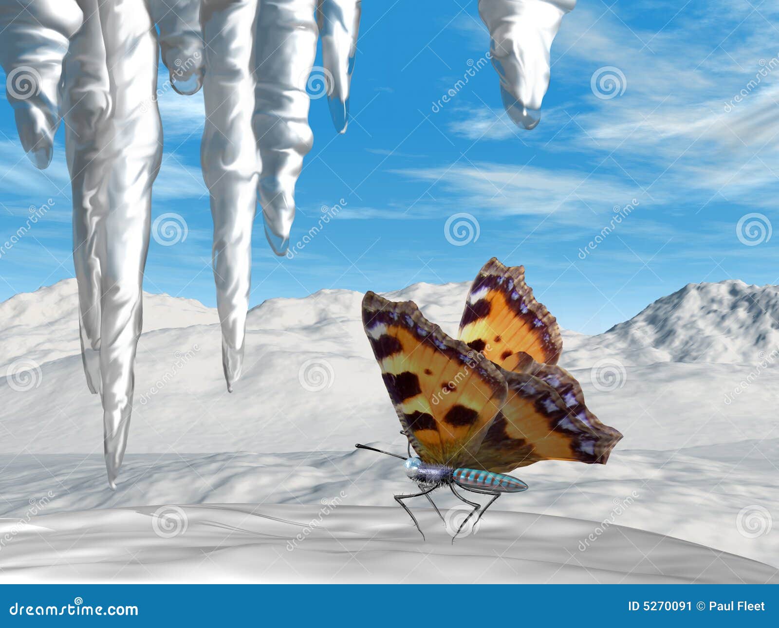 The Butterfly Effect stock illustration. Illustration of insect - 5270091