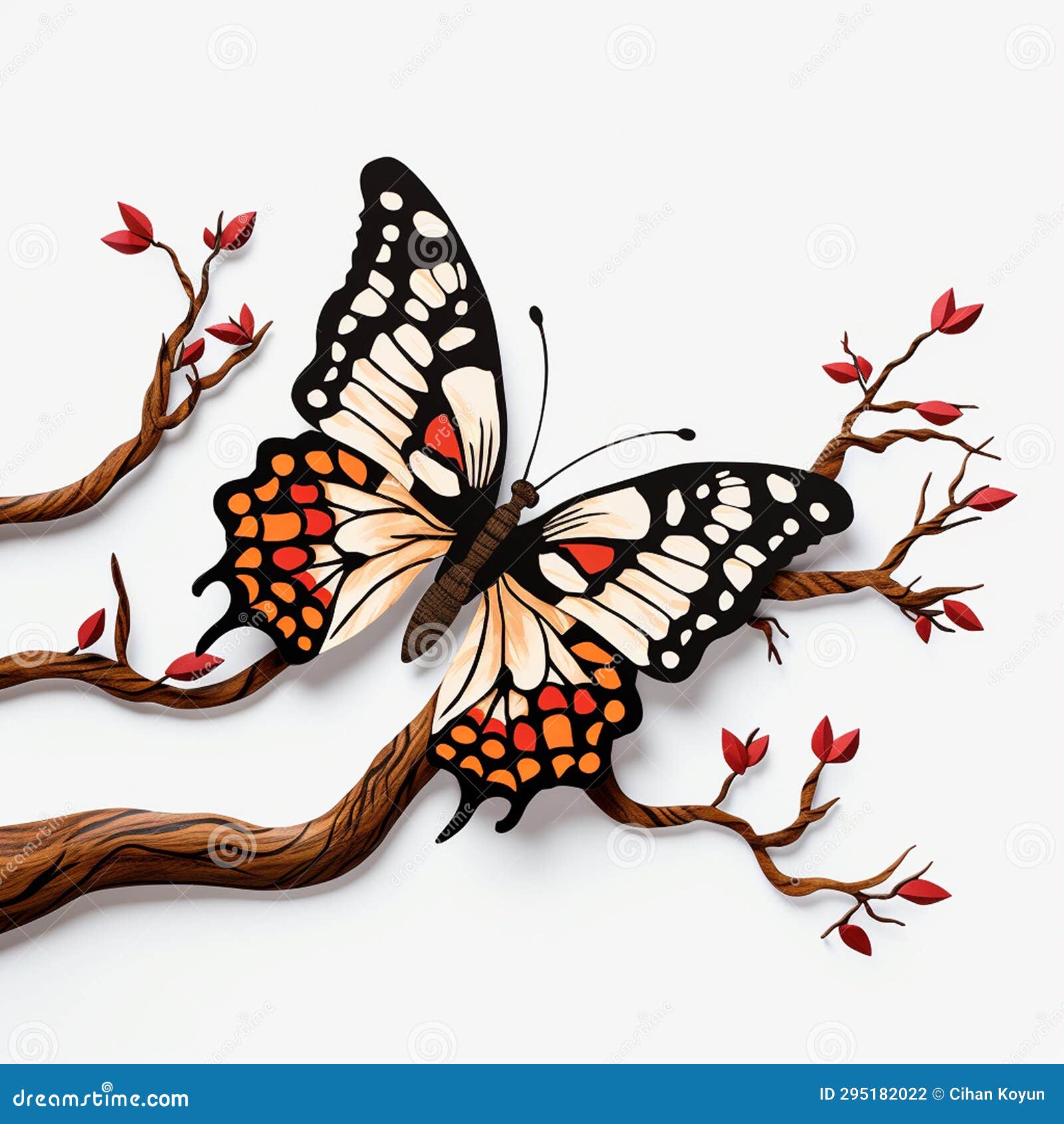 Butterfly Elegance a Symbol of Grace and Refinement Stock Illustration ...