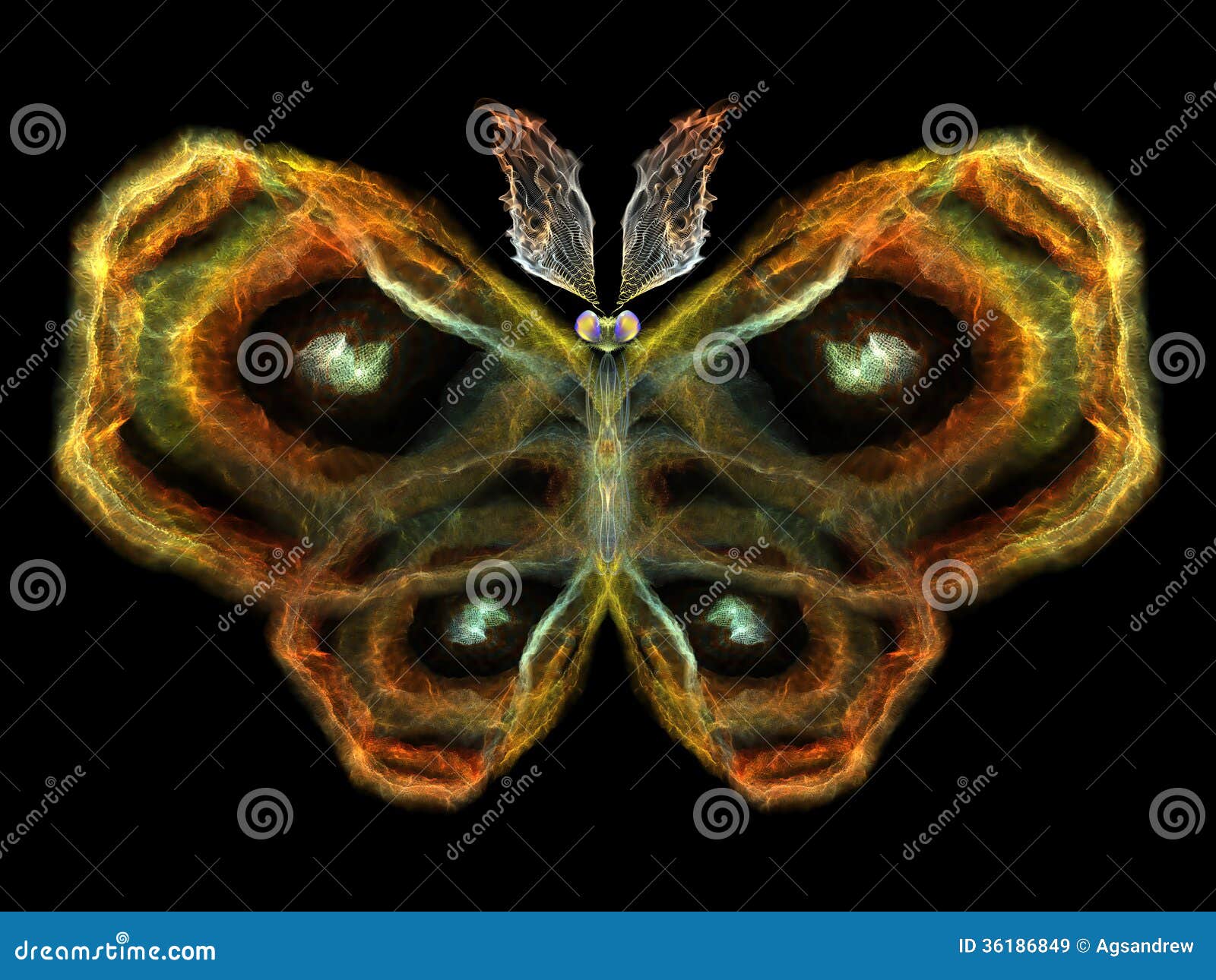 Butterfly Elements stock illustration. Illustration of flap - 36186849