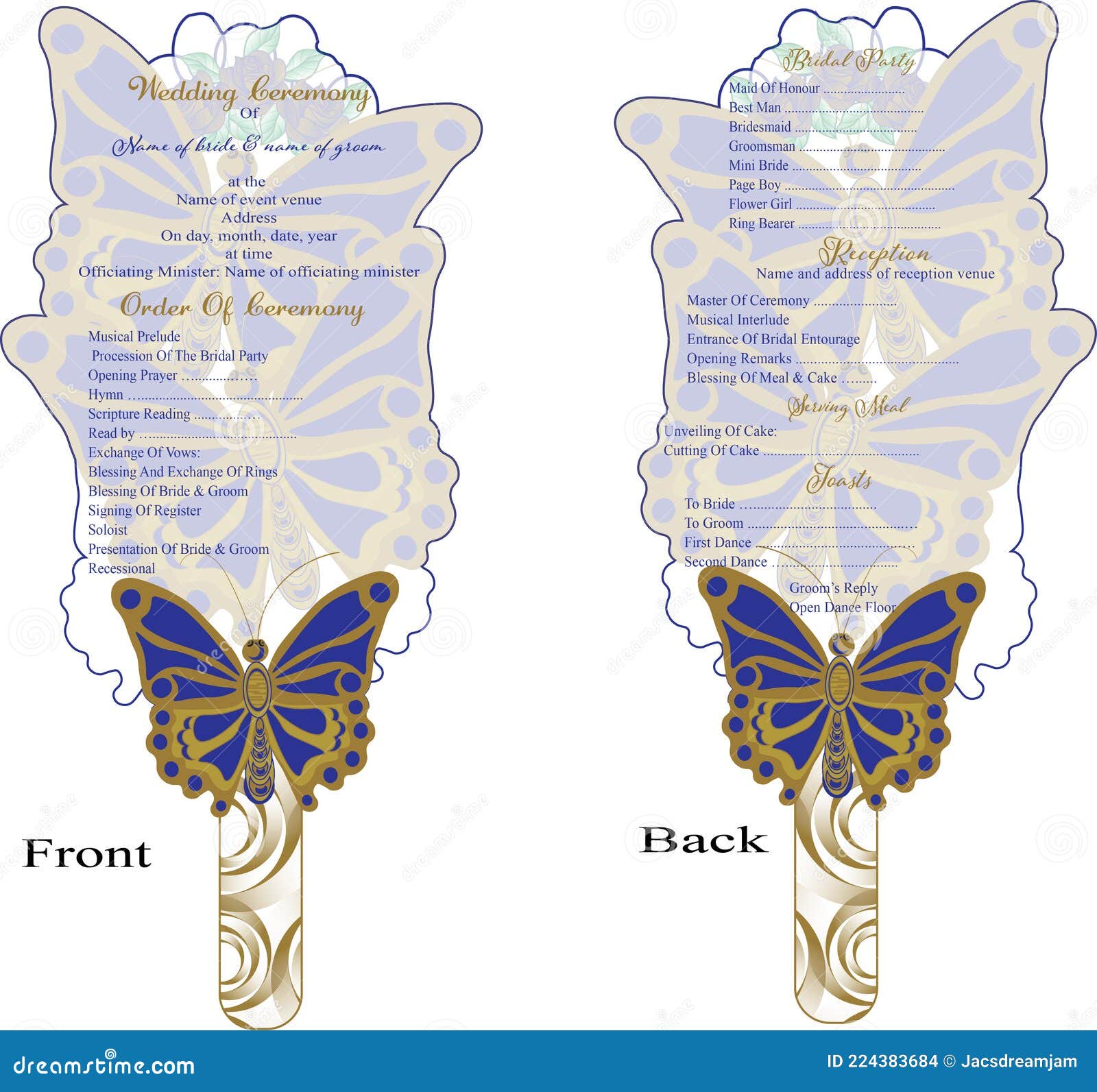 Wedding Programme Stock Illustrations – 119 Wedding Programme Stock ...