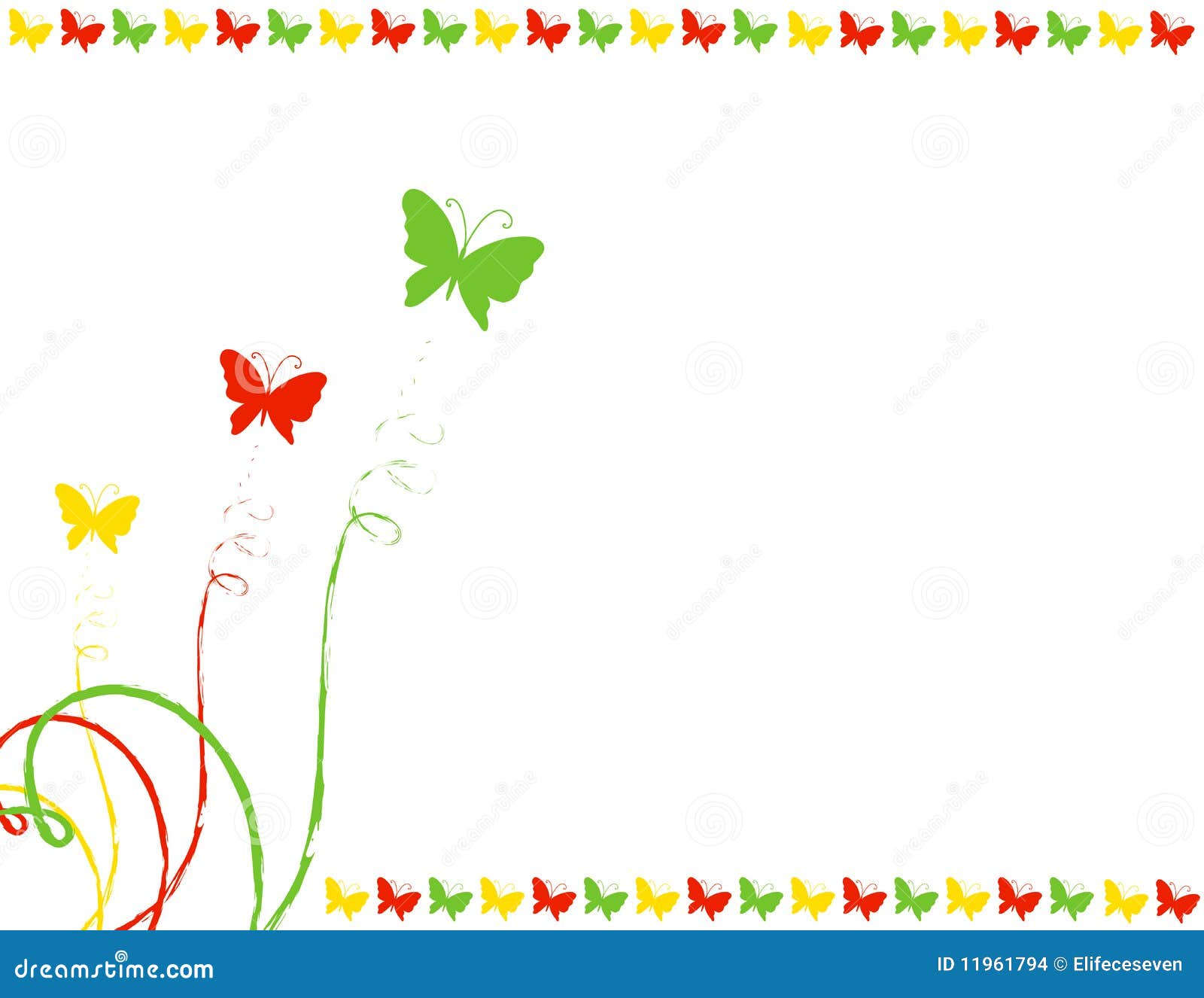 Butterfly frame stock vector. Illustration of natural - 11961794
