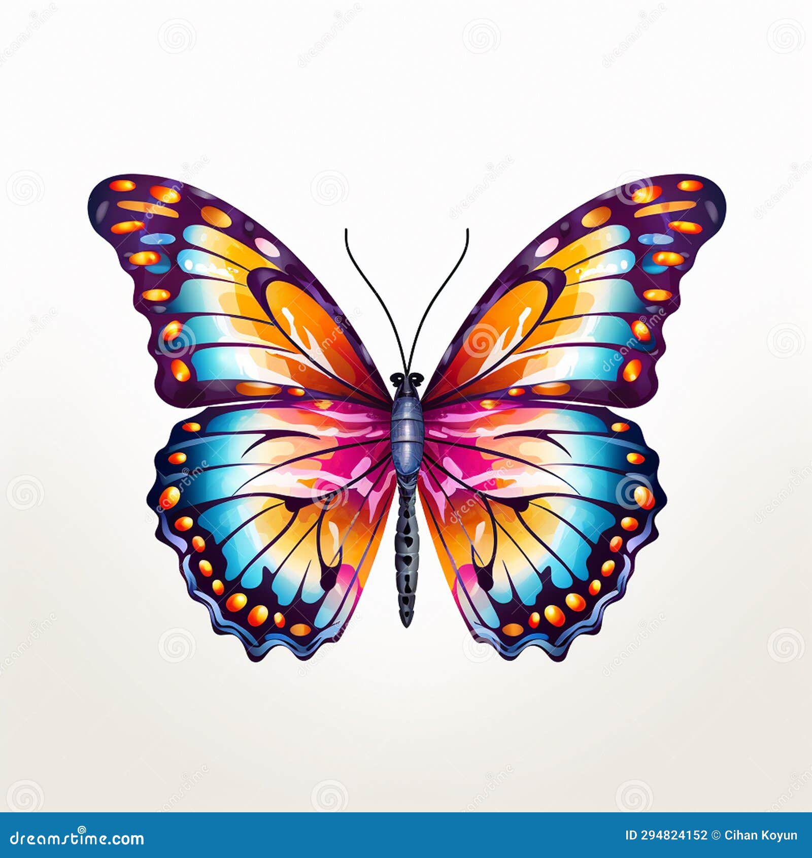 Butterfly freedom stock illustration. Illustration of style - 294824152