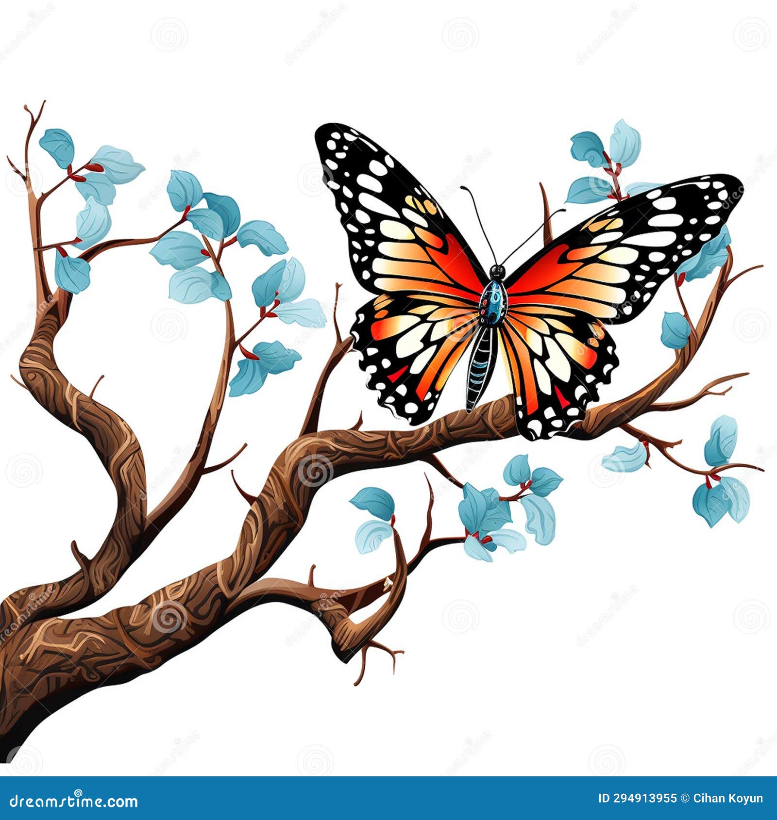 Butterfly freedom stock illustration. Illustration of multicolor ...