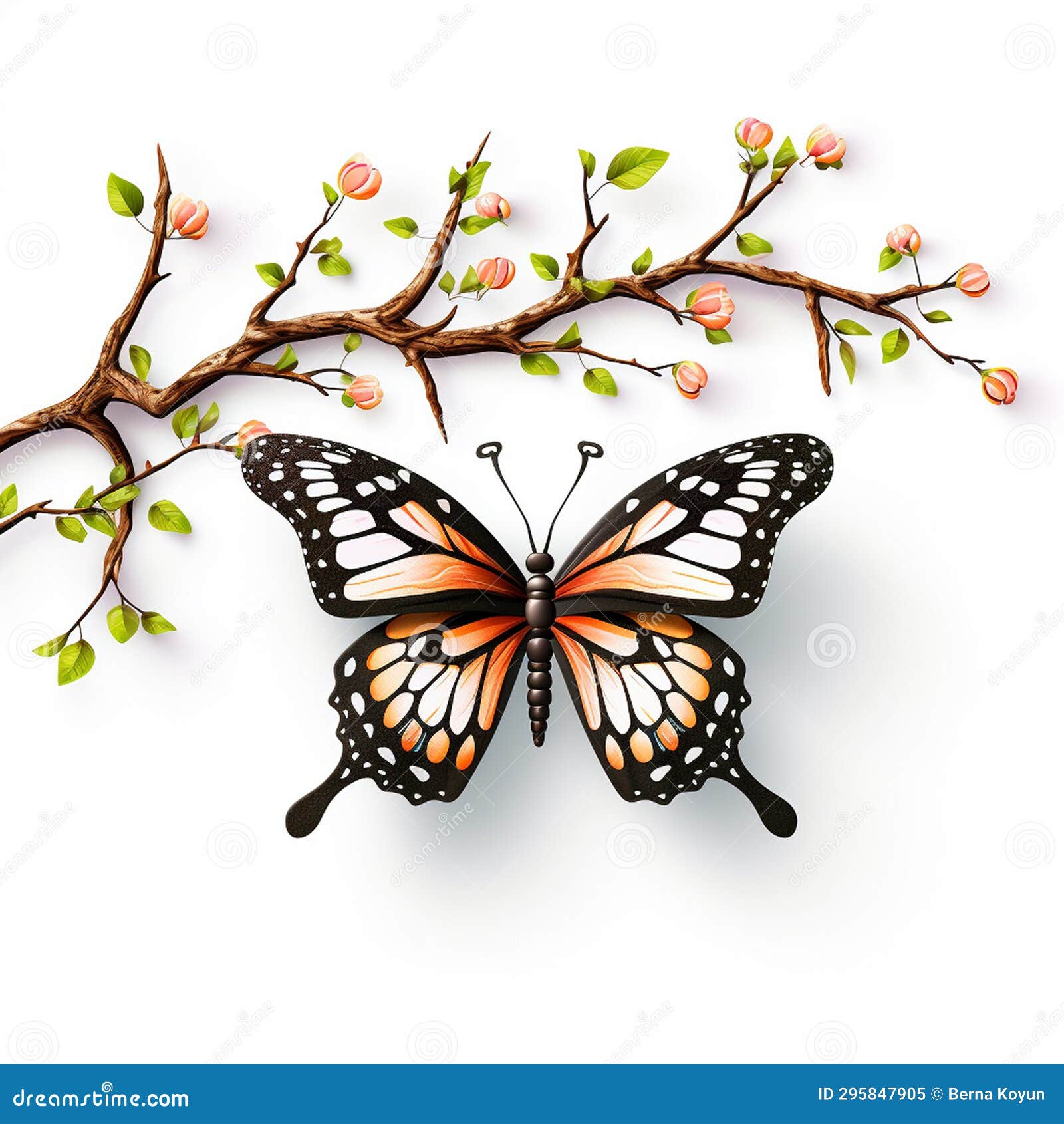 Butterfly freedom stock illustration. Illustration of animal - 295847905
