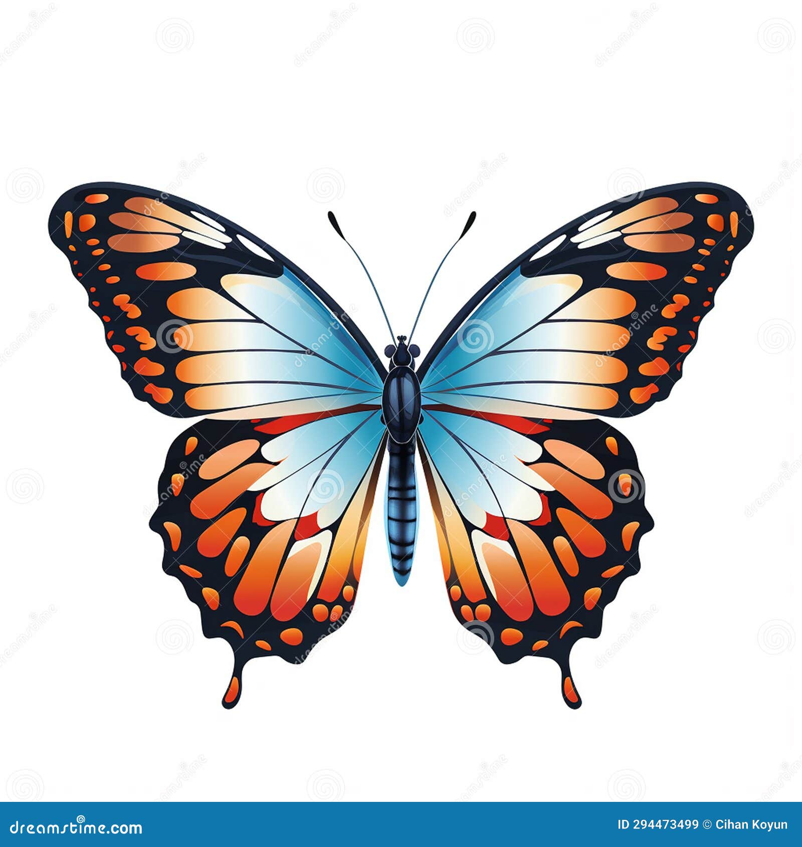 Butterfly freedom stock illustration. Illustration of design - 294473499