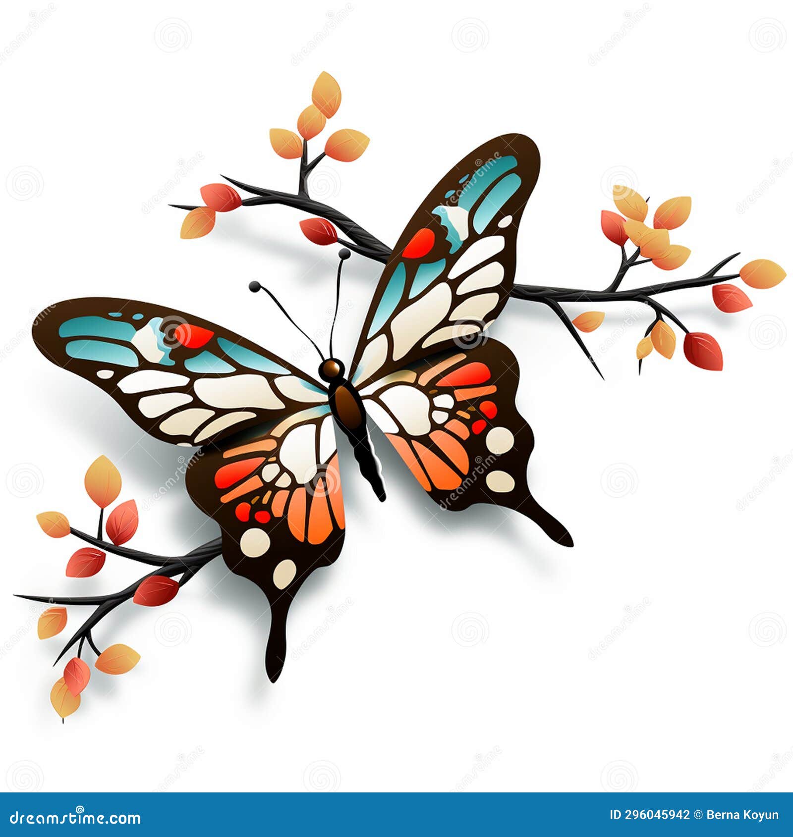 Butterfly Freedom a Symbol of Hope and Possibility Stock Illustration ...