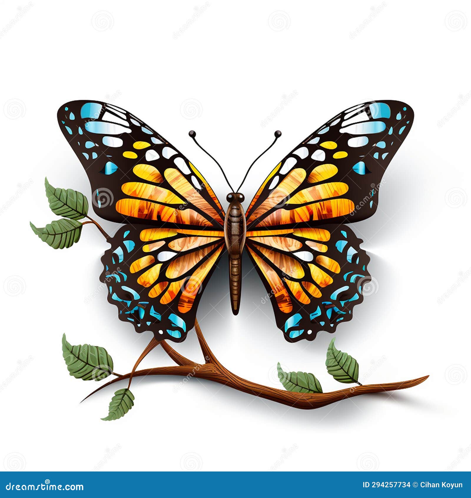 A Butterfly Gift a Symbol of Hope and New Beginnings Stock Illustration ...