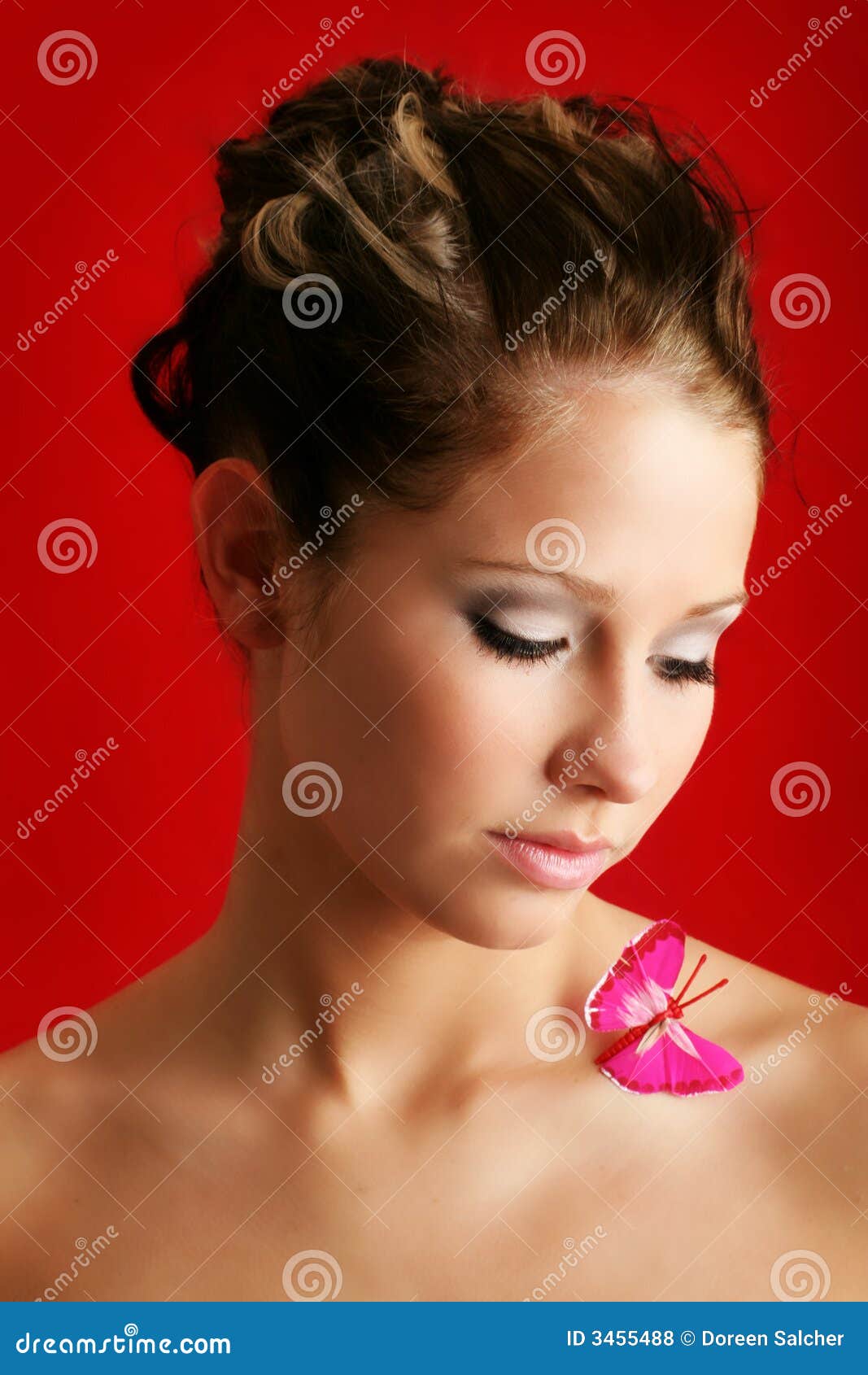 Butterfly girl stock photo. Image of recreation, cute - 3455488