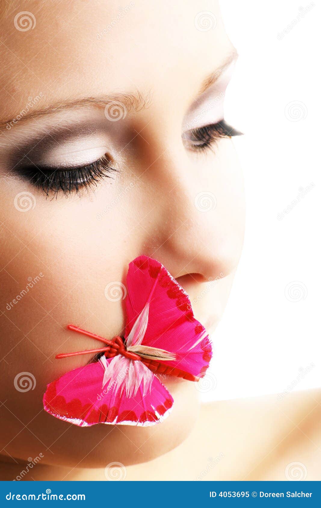 Butterfly girl stock image. Image of concept, insect, recover - 4053695