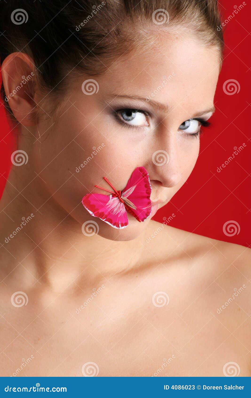 Butterfly girl stock image. Image of coloring, color, lady - 4086023