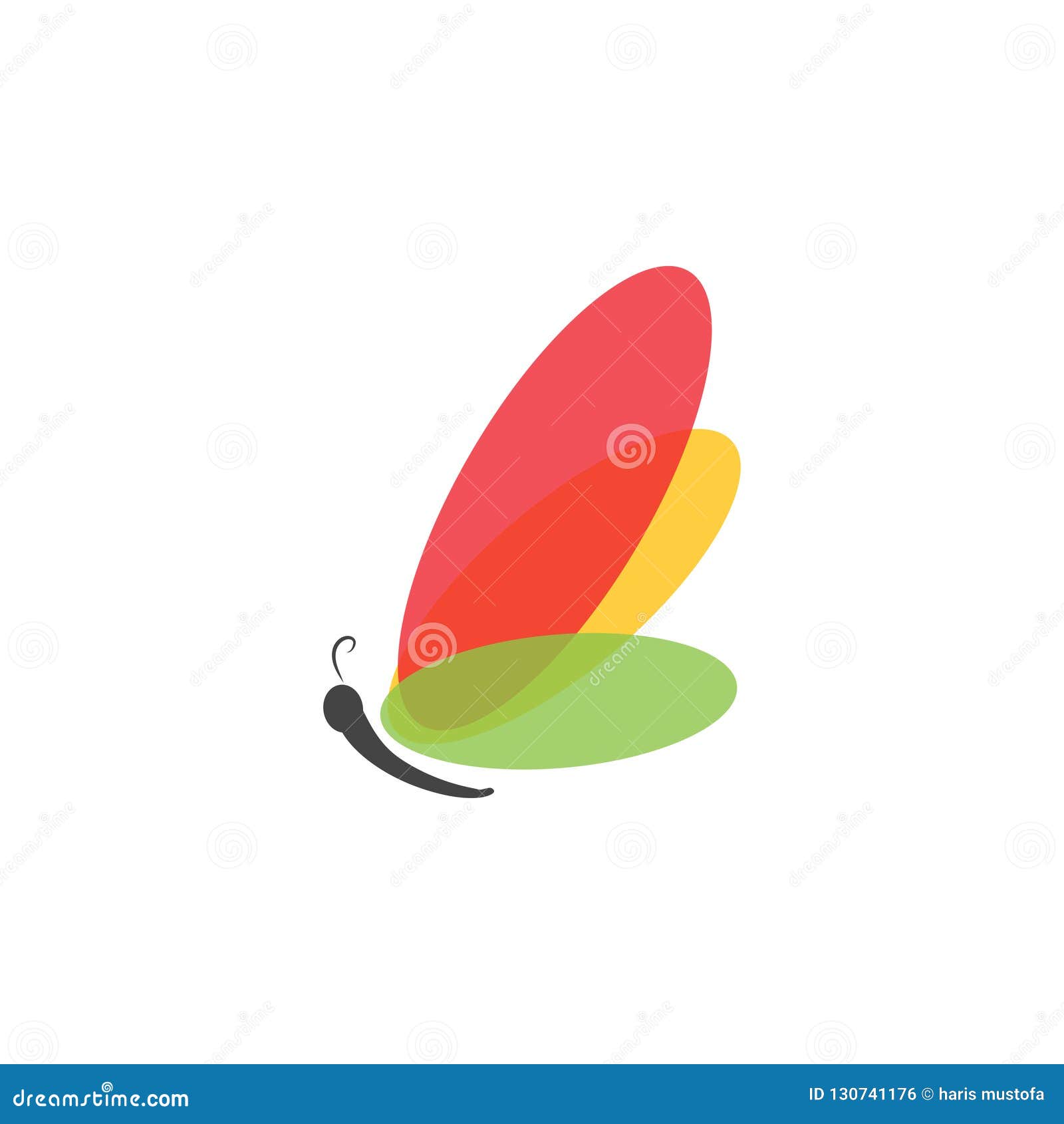 Butterfly Graphic Design Template Vector Stock Vector - Illustration of ...