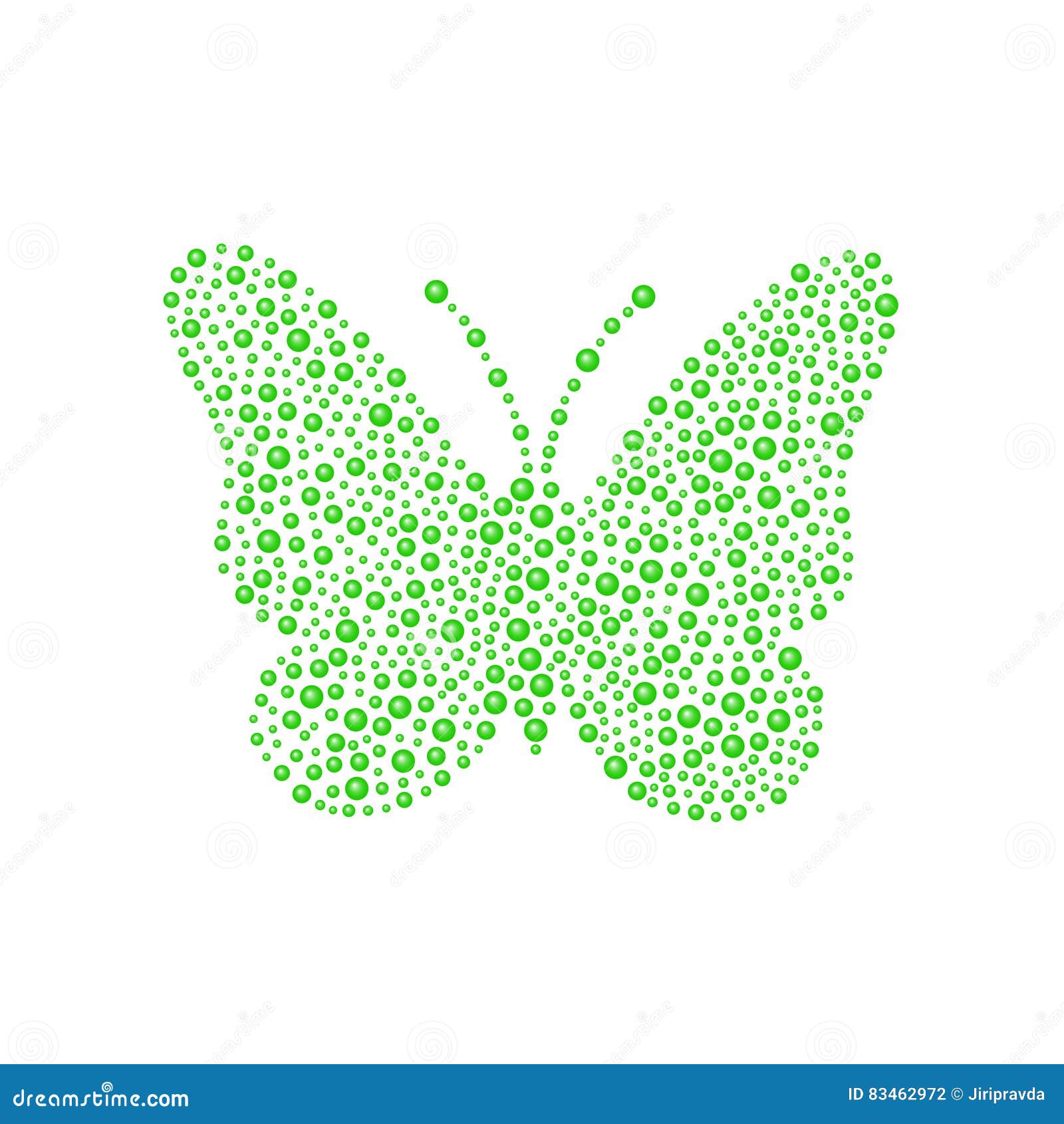 Butterfly in green design stock vector. Illustration of blossom - 83462972