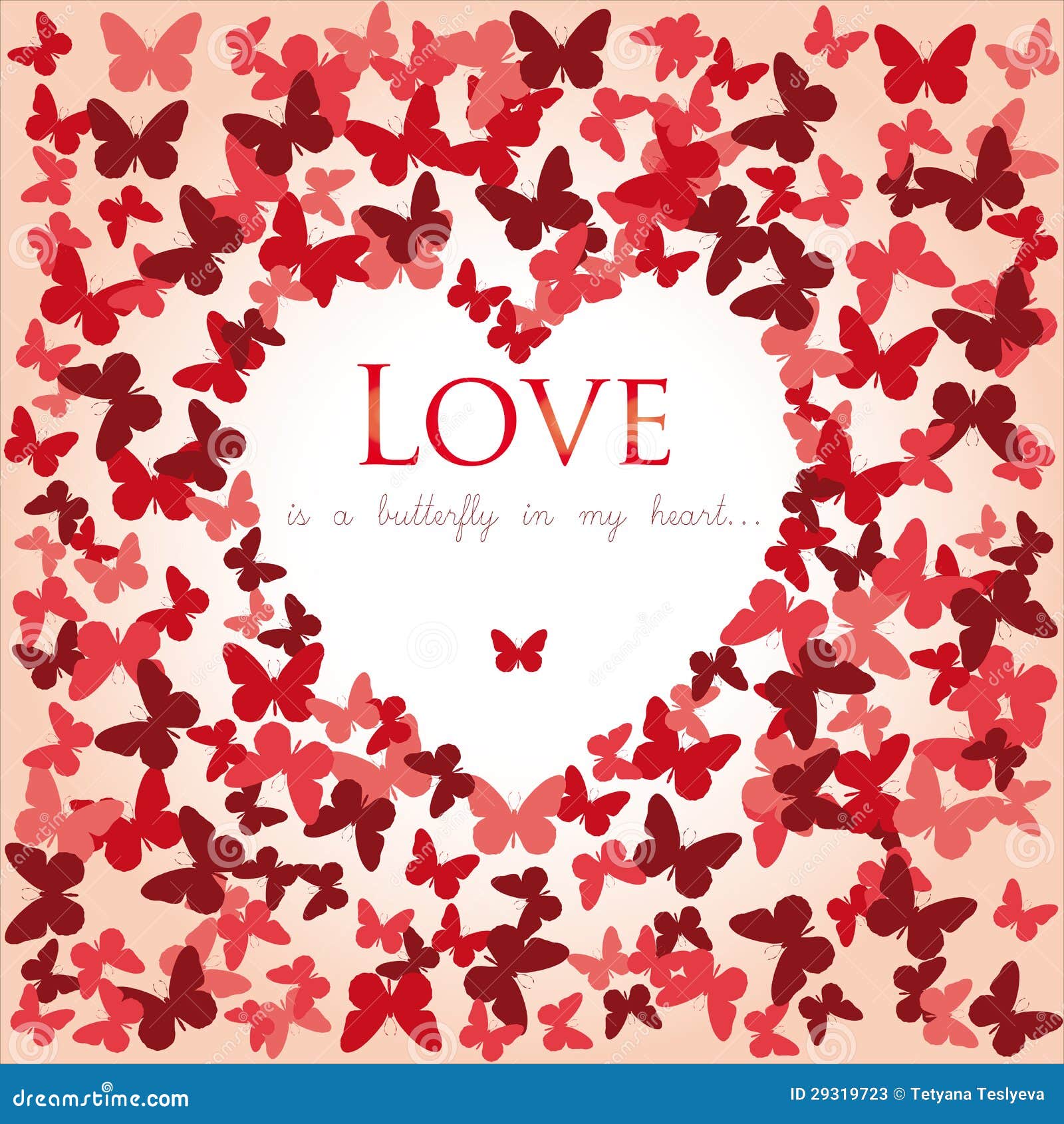 Butterfly heart stock illustration. Illustration of banner - 29319723