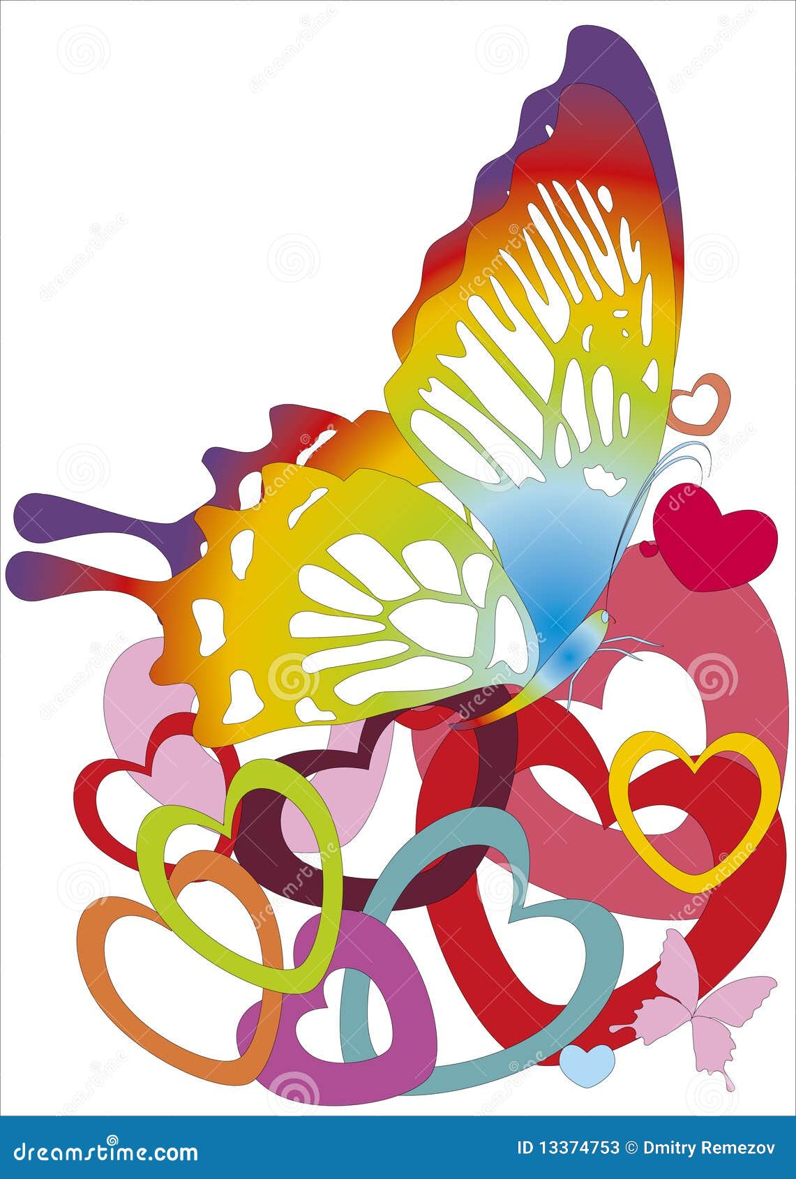 Butterfly Heart Shapes Stock Illustrations – 238 Butterfly Heart Shapes ...