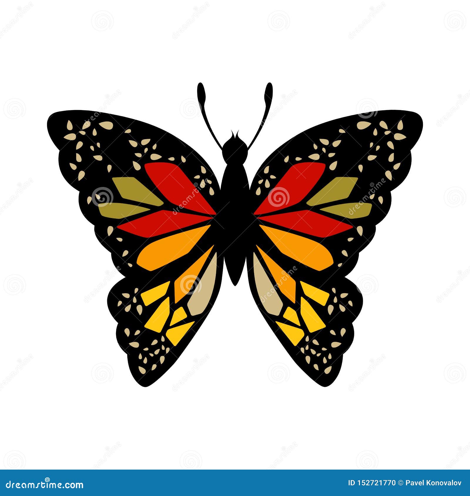Butterfly Icon stock vector. Illustration of drawing - 152721770