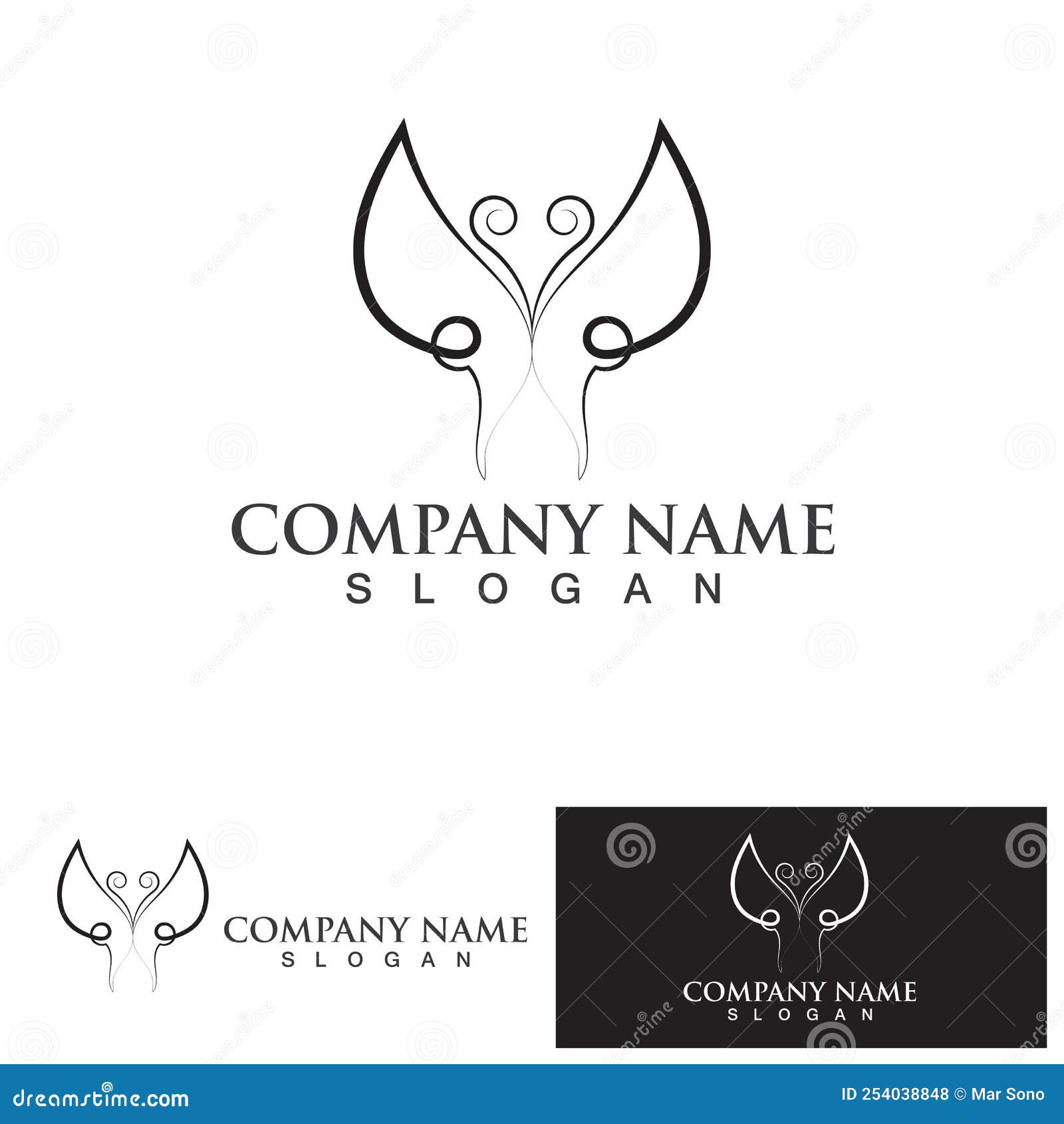 Butterfly Icon Design Logo Vector Design Element Stock Vector ...