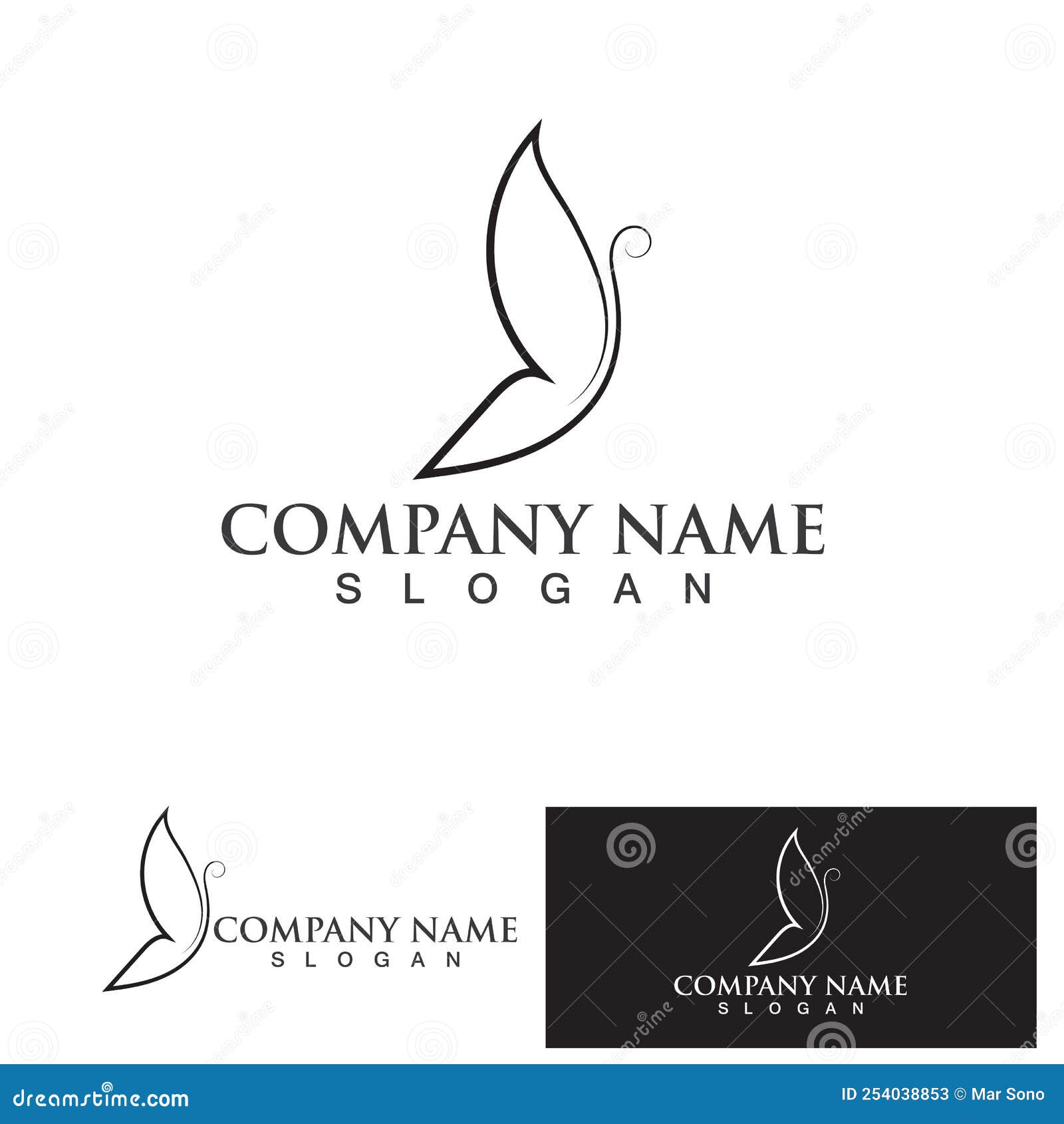 Butterfly Icon Design Logo Vector Design Element Stock Vector ...