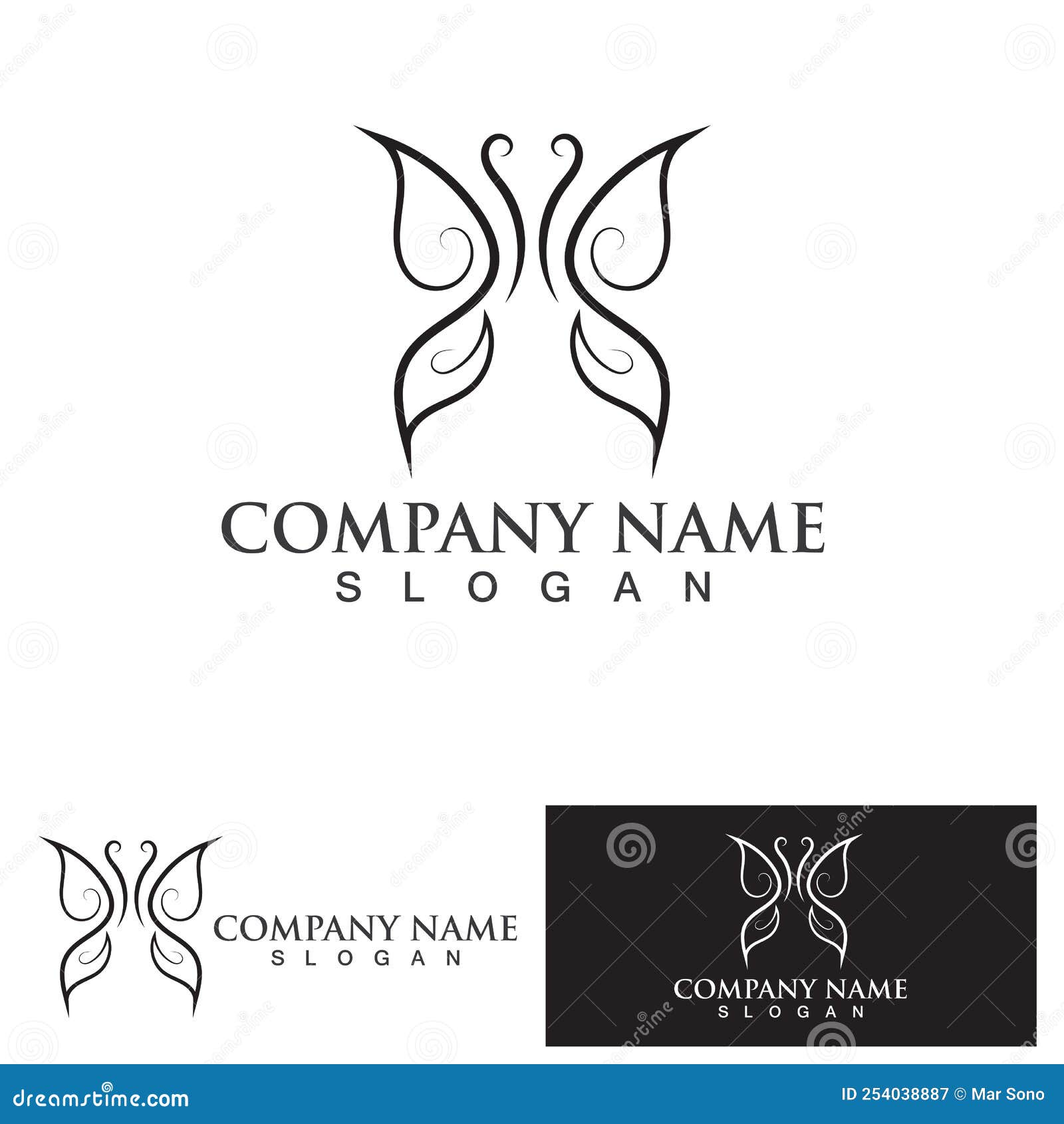 Butterfly Icon Design Logo Vector Design Element Stock Vector ...