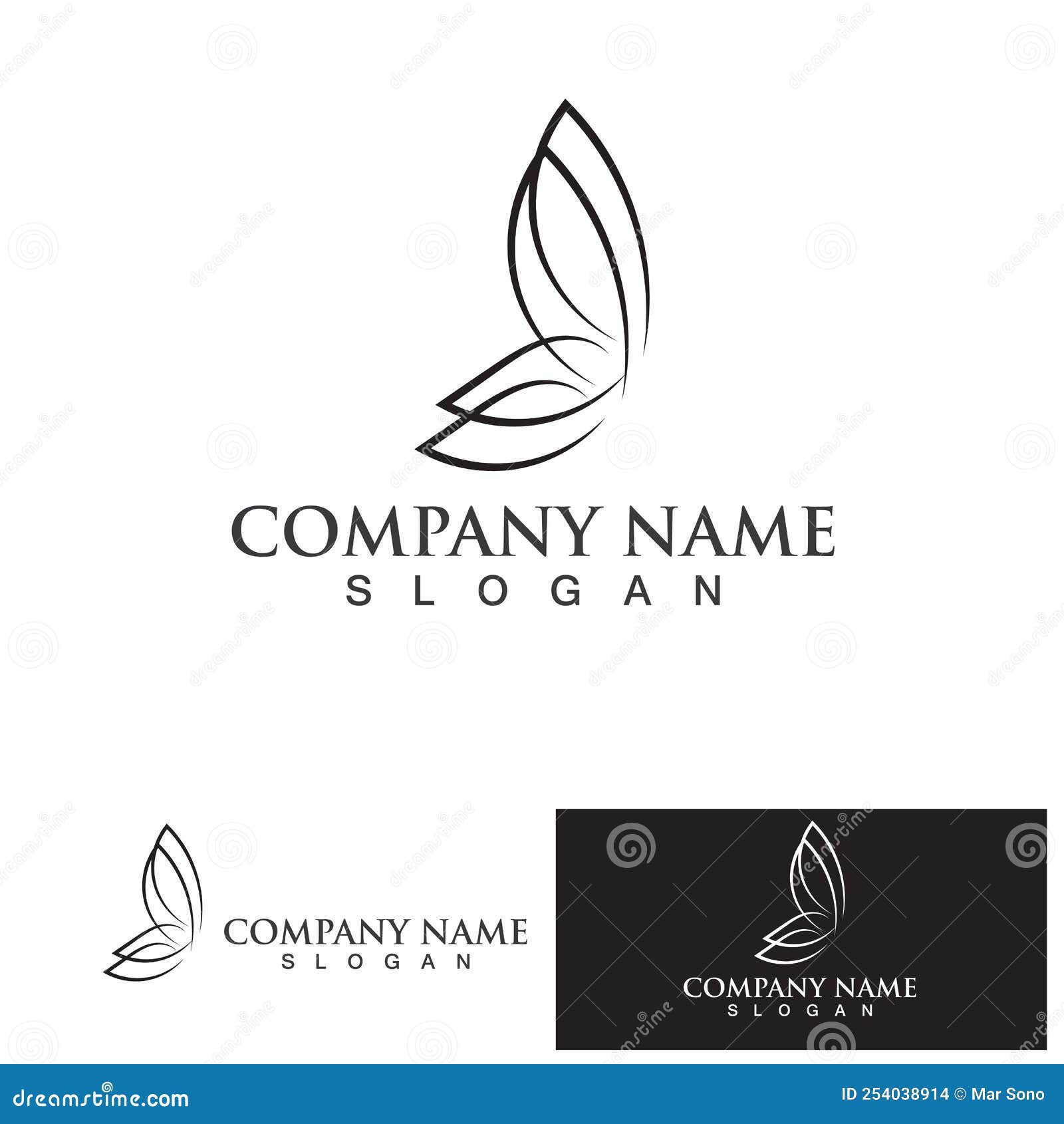 Butterfly Icon Design Logo Vector Design Element Stock Vector ...