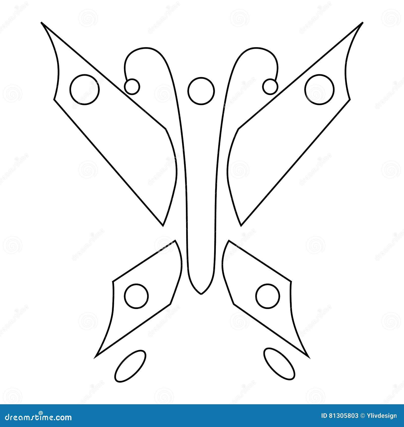 Butterfly Icon, Outline Style Stock Vector - Illustration of icon ...