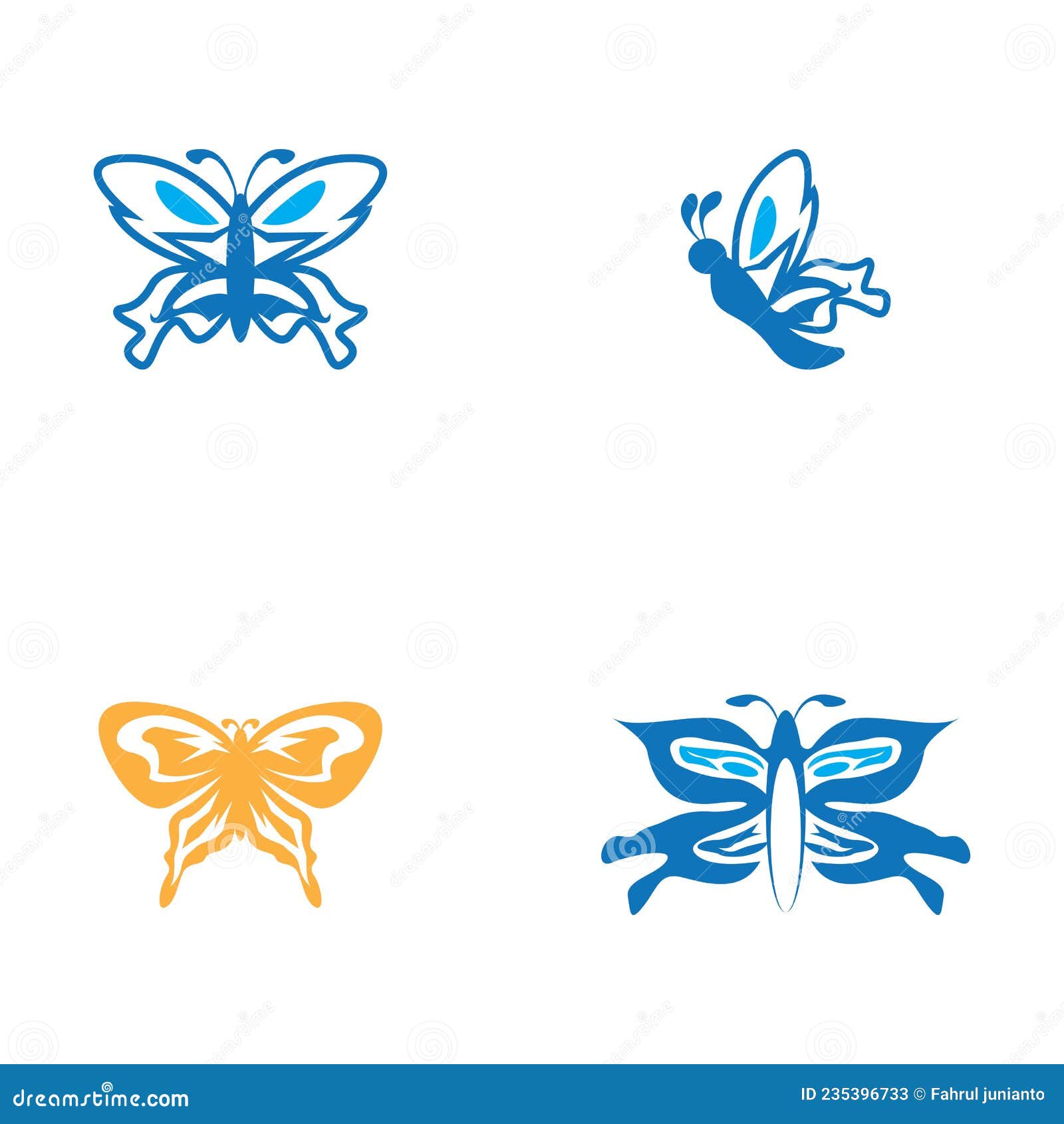 Butterfly Icon and Symbol Vector Illustration Stock Illustration ...