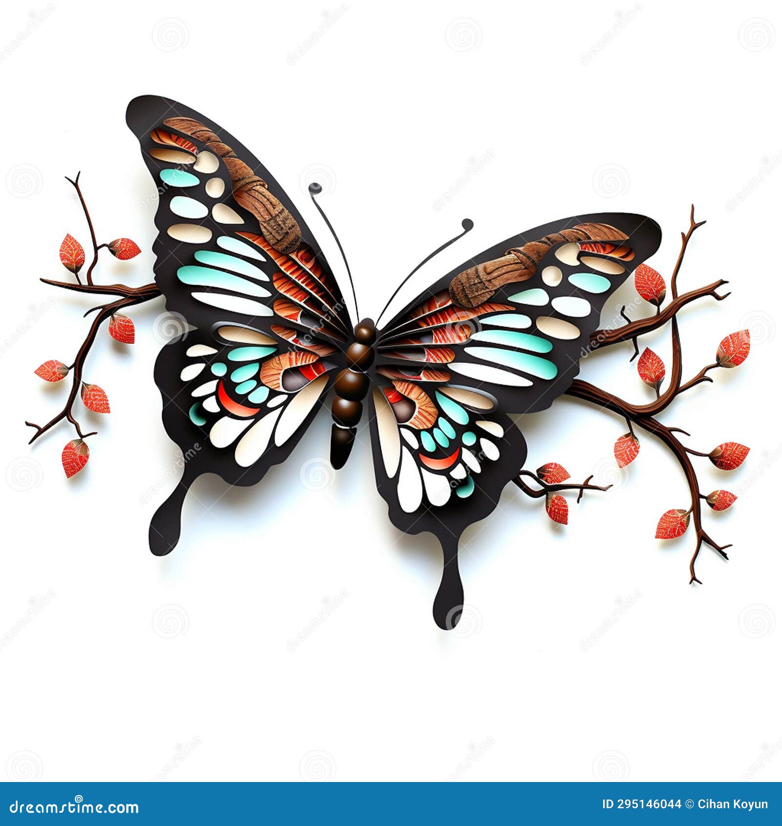Butterfly inspiration stock illustration. Illustration of flower ...