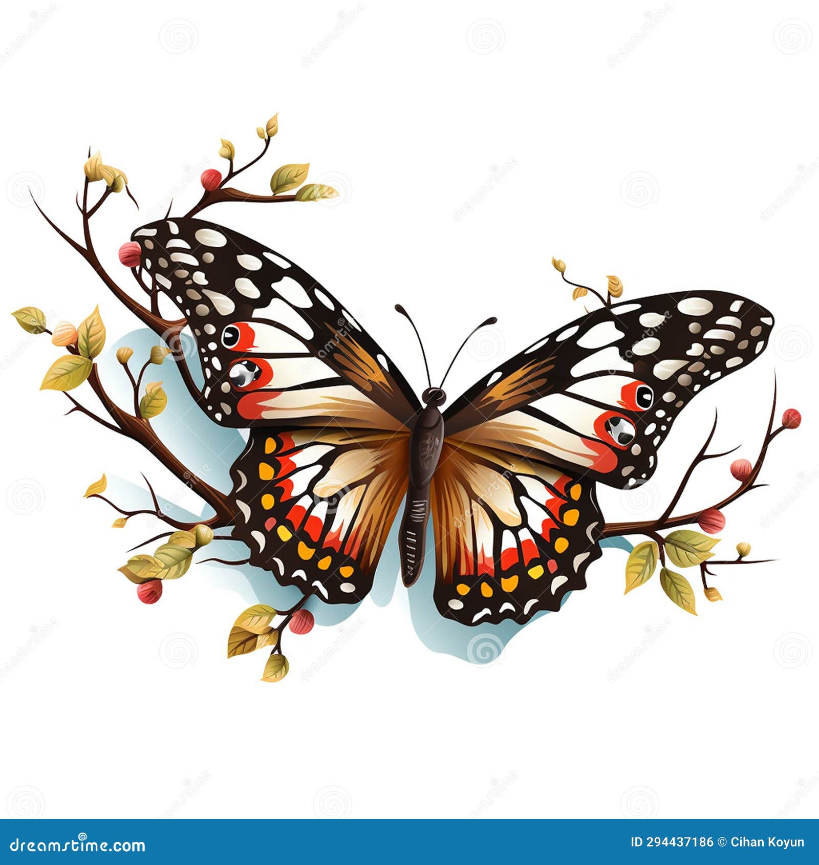 Butterfly inspiration stock illustration. Illustration of tropical ...