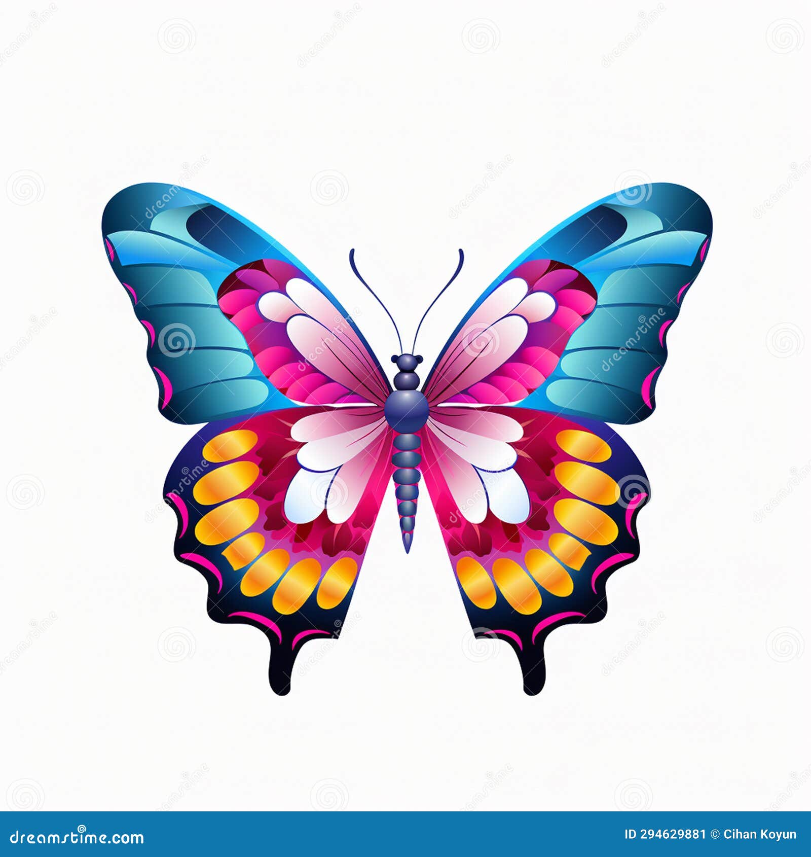 Butterfly Invitation a Way To Start a New Chapter in Life Stock ...