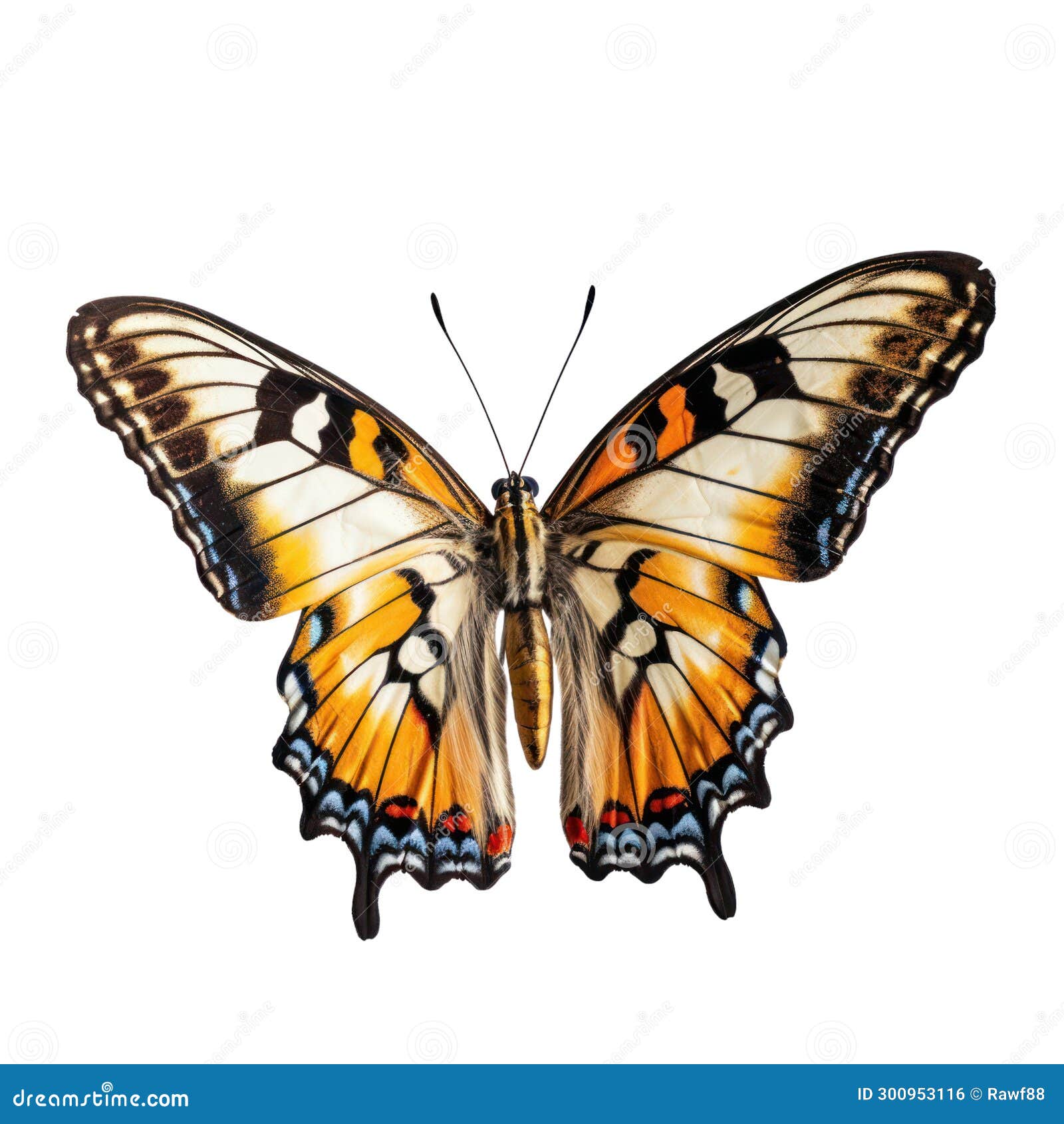 Butterfly Isolated on White Transparent Background Stock Illustration ...