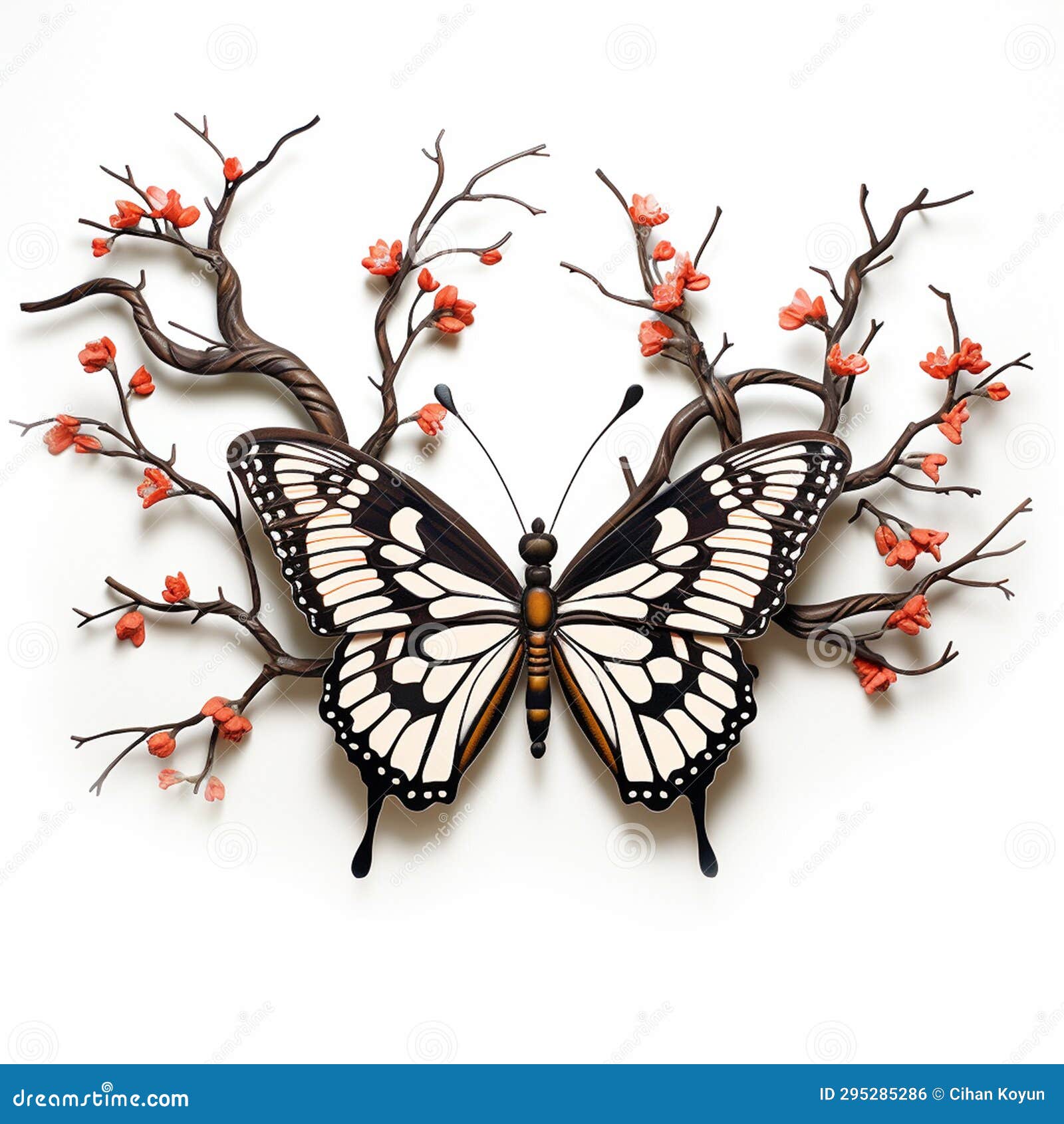 Butterfly legend stock illustration. Illustration of morpho - 295285286
