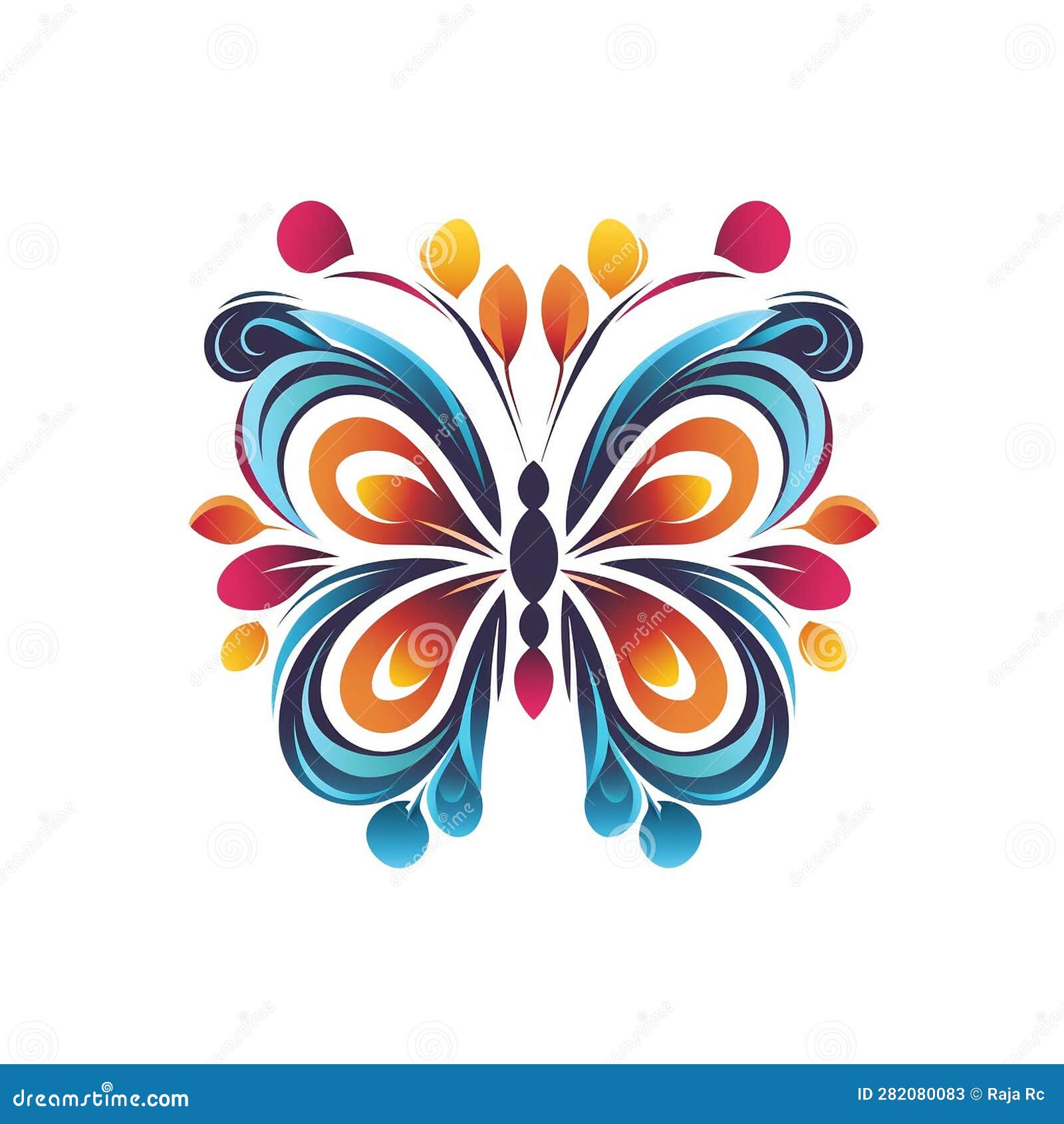 Butterfly logo stock illustration. Illustration of company - 282080083