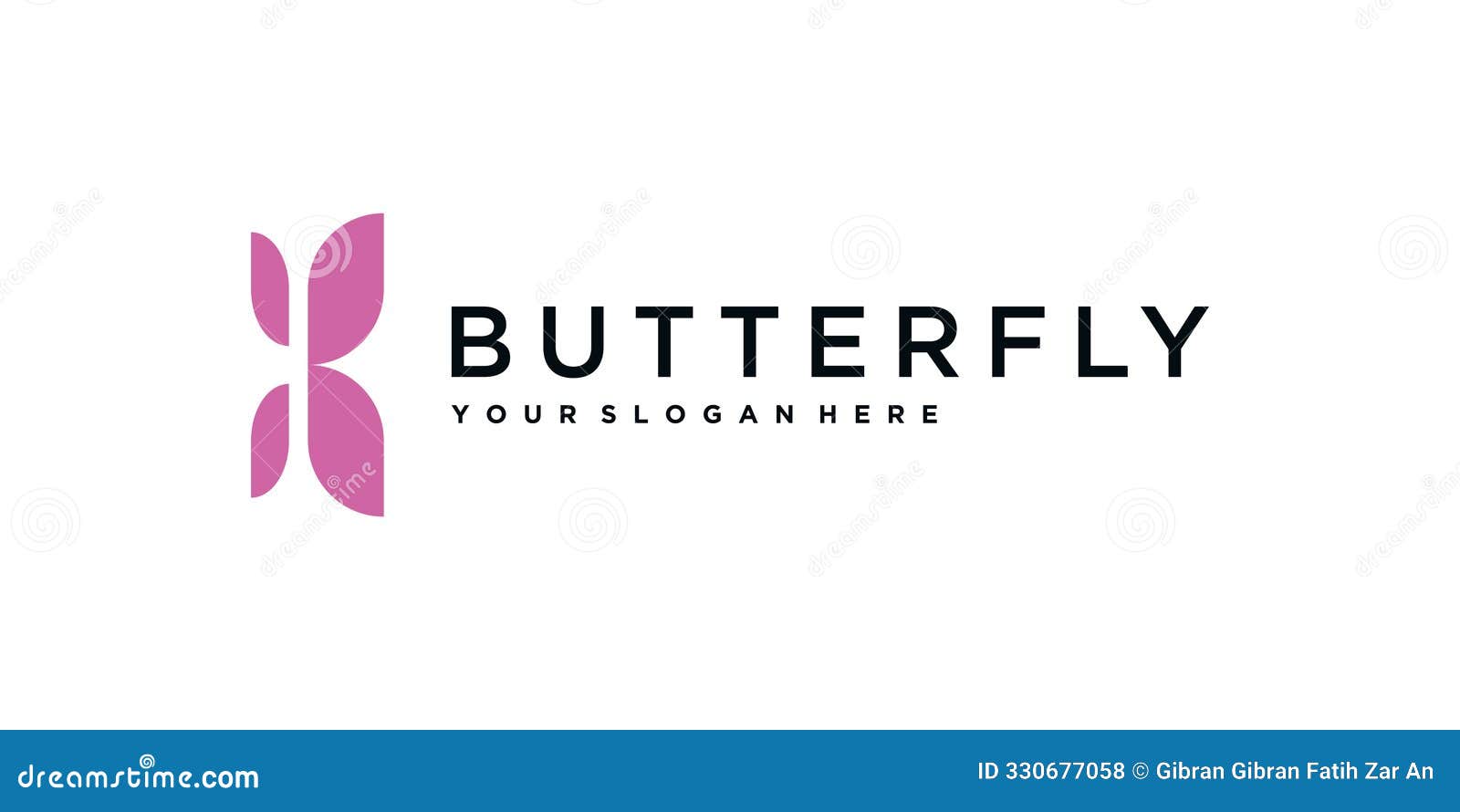 Butterfly Logo Design in the Shape of the Letter B. Premium Vector ...