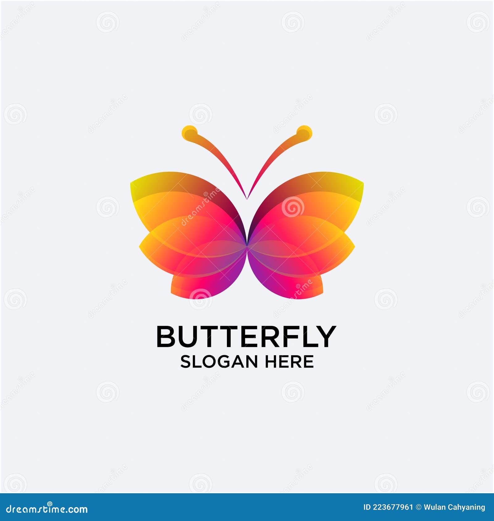 Butterfly Logo Gradient Color Stock Vector - Illustration of medicals ...