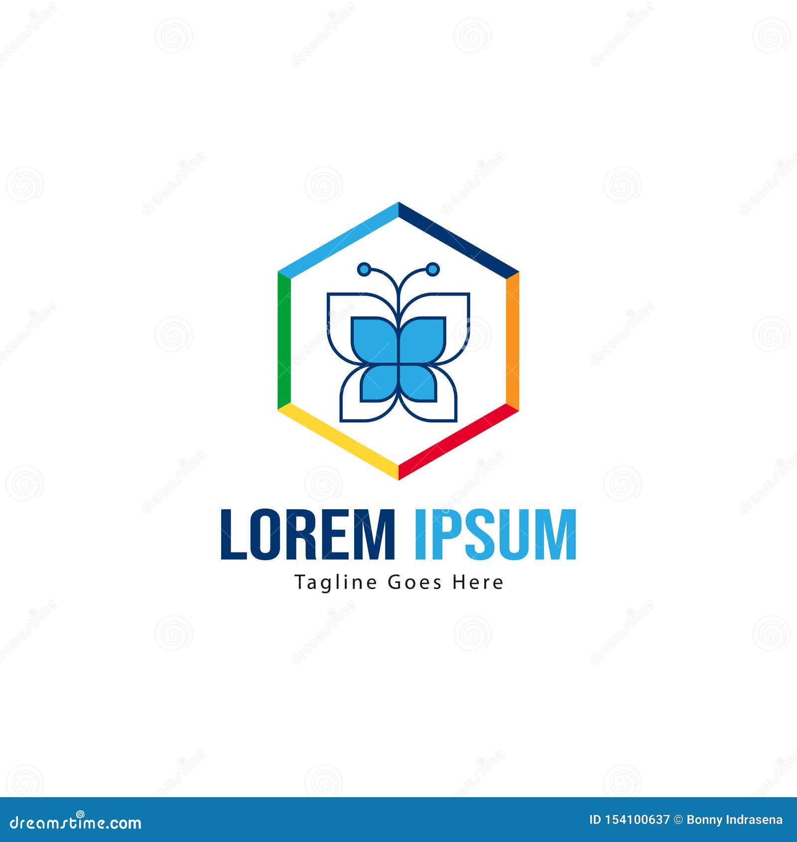 Butterfly Logo Template Design. Minimalist Butterfly Logo with Modern ...