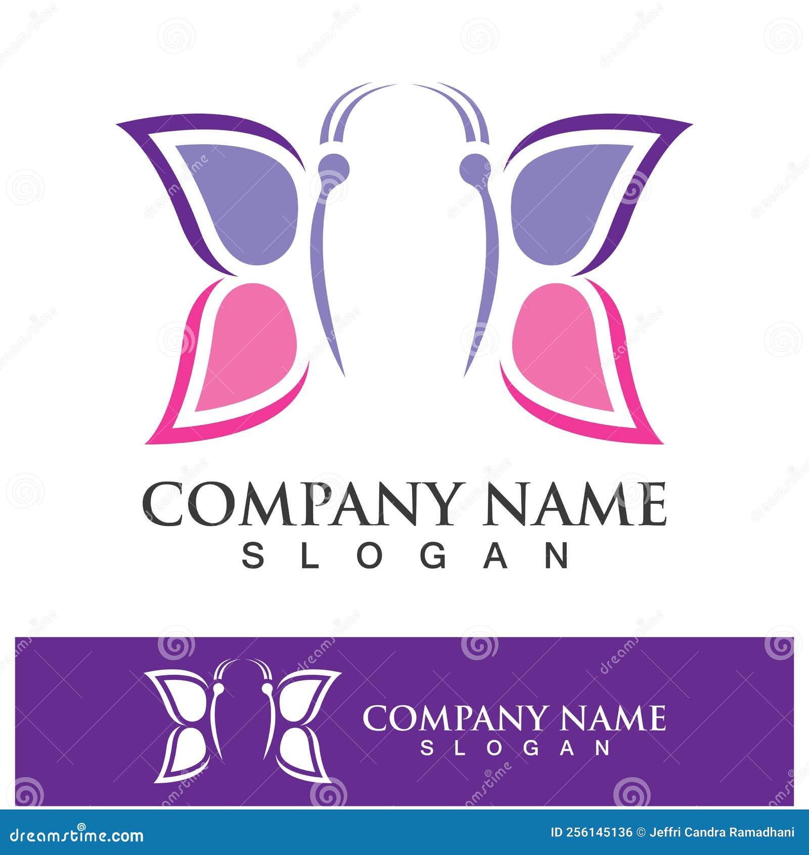 Butterfly Logo Template Icon Design Stock Vector - Illustration of ...